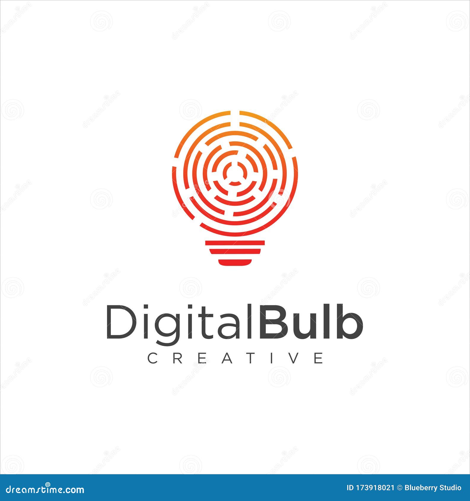 Smart Bulb Tech Logo Icon . Idea Creative Light Bulb Logo . Bulb ...