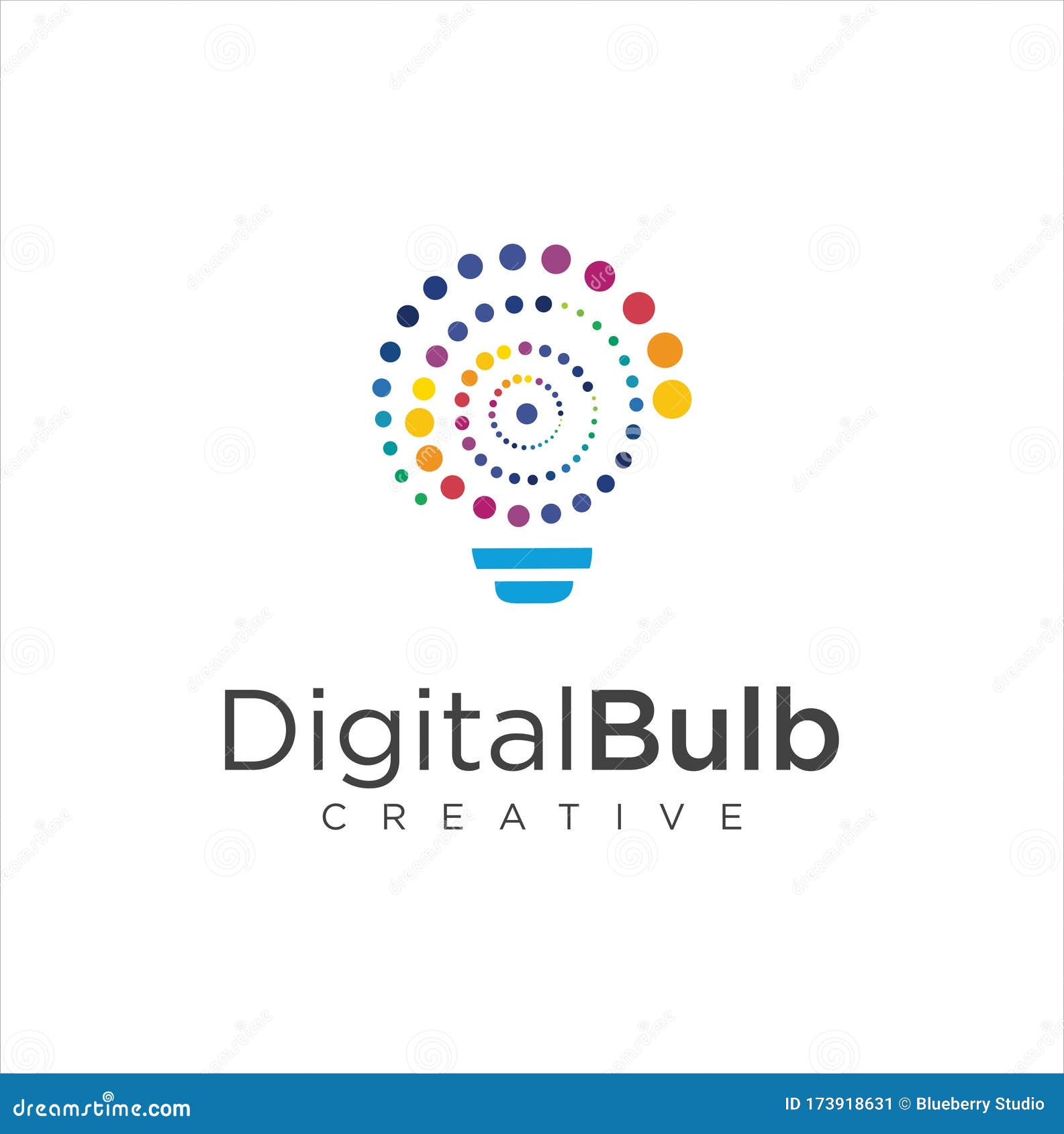 Smart Bulb Tech Logo Icon . Idea Creative Light Bulb Logo . Bulb ...
