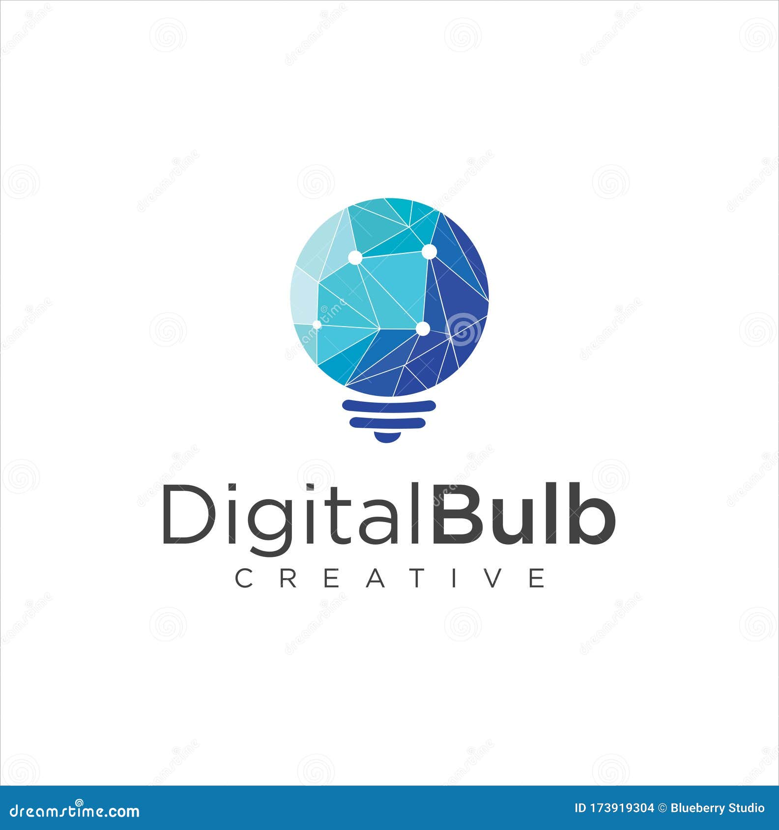 Smart Bulb Tech Logo Icon . Idea Creative Light Bulb Logo . Bulb ...