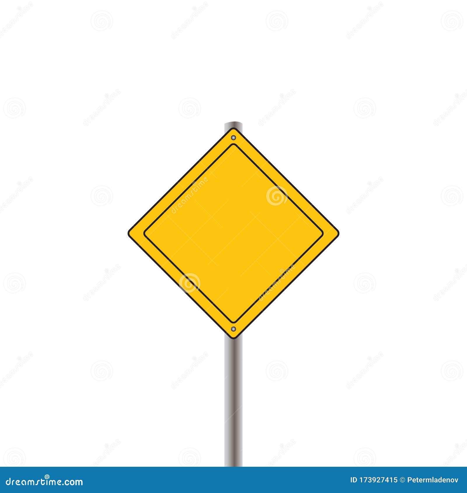 Blank Yellow Signs
