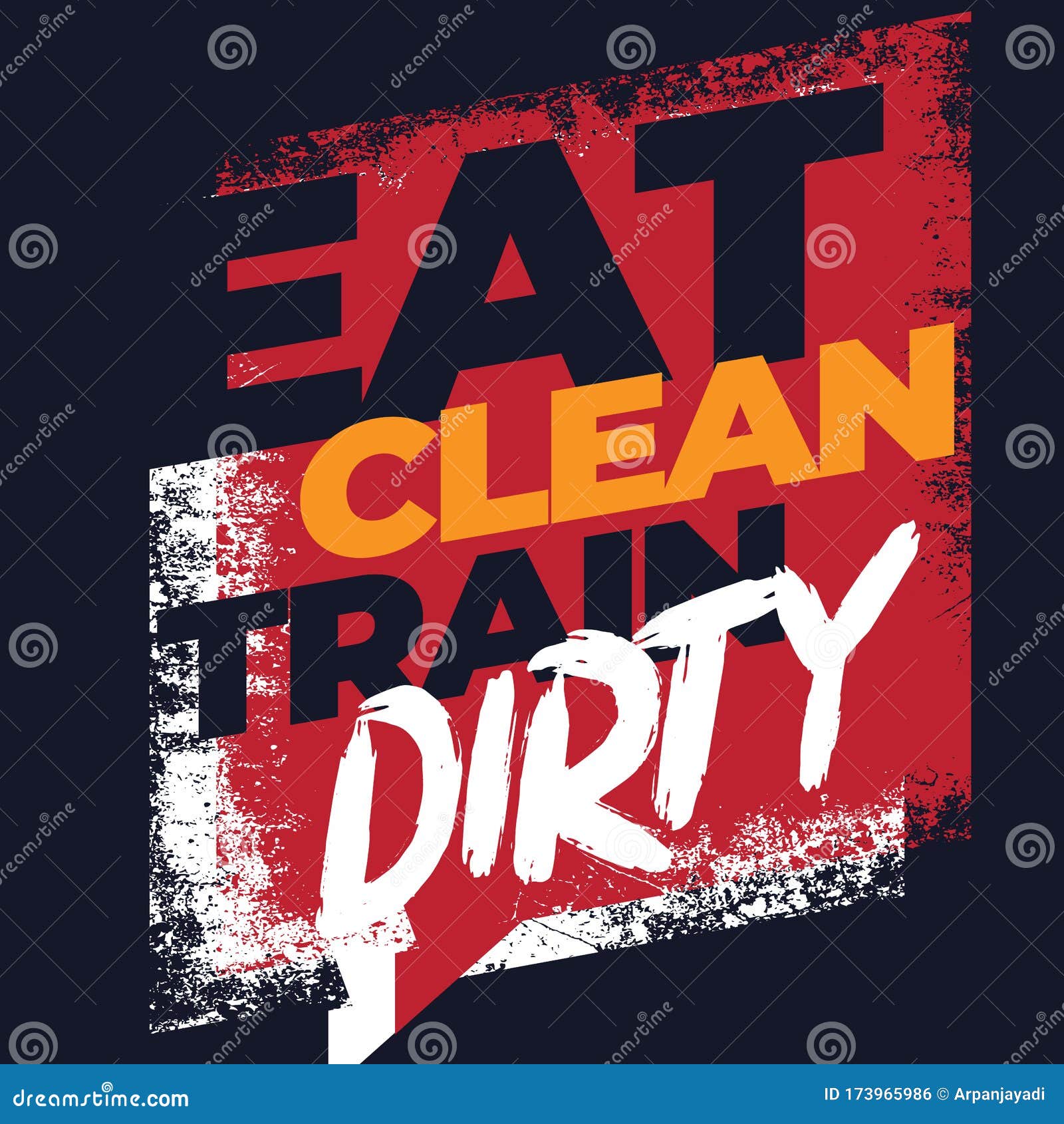 Eat Clean Train Dirty. Fitness Motivational Quote. Inspiring Workout ...