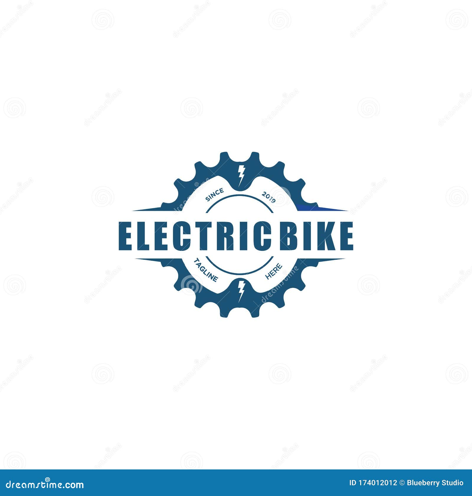 Electric Bike Logo Design Vector Stock Illustration . Bike Tech Logo ...