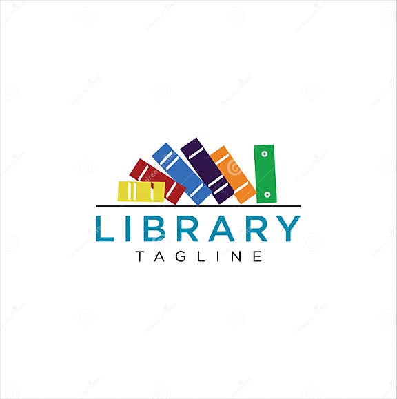 Books Library Logo Template . Education Book School Library Icon Logo ...