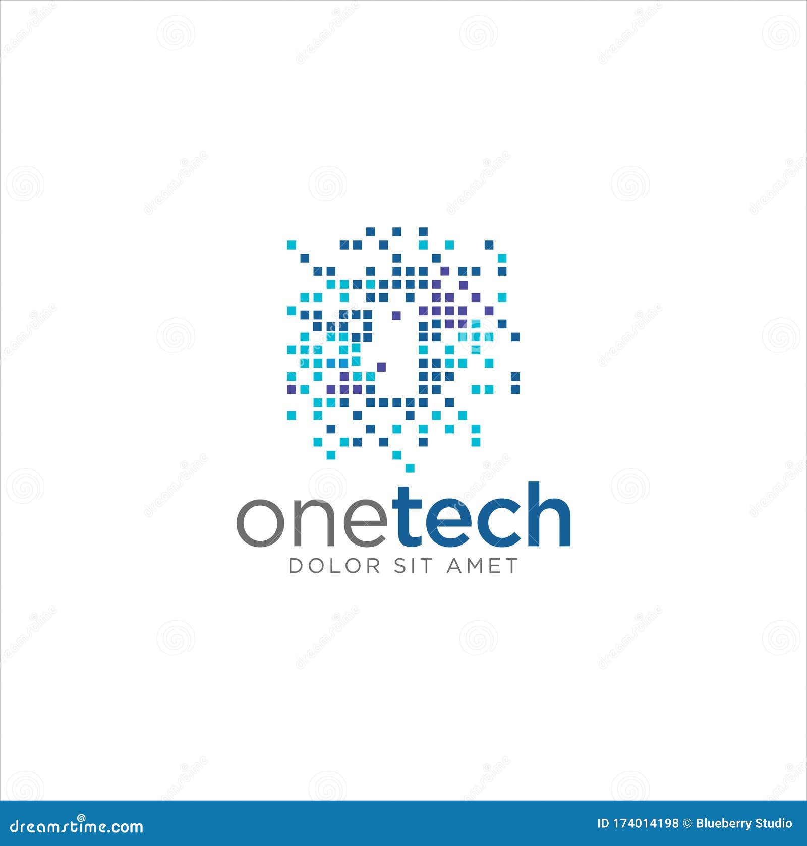 Onet Digital Logo . One Tech Logo Design . Design One Tech Shape ...