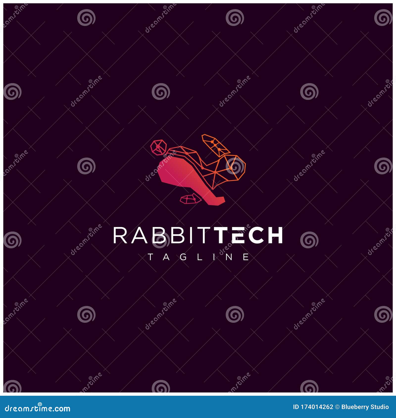 Abstract Rabbit Tech Logo Design . Rabbit Run Technology Icon Vector ...