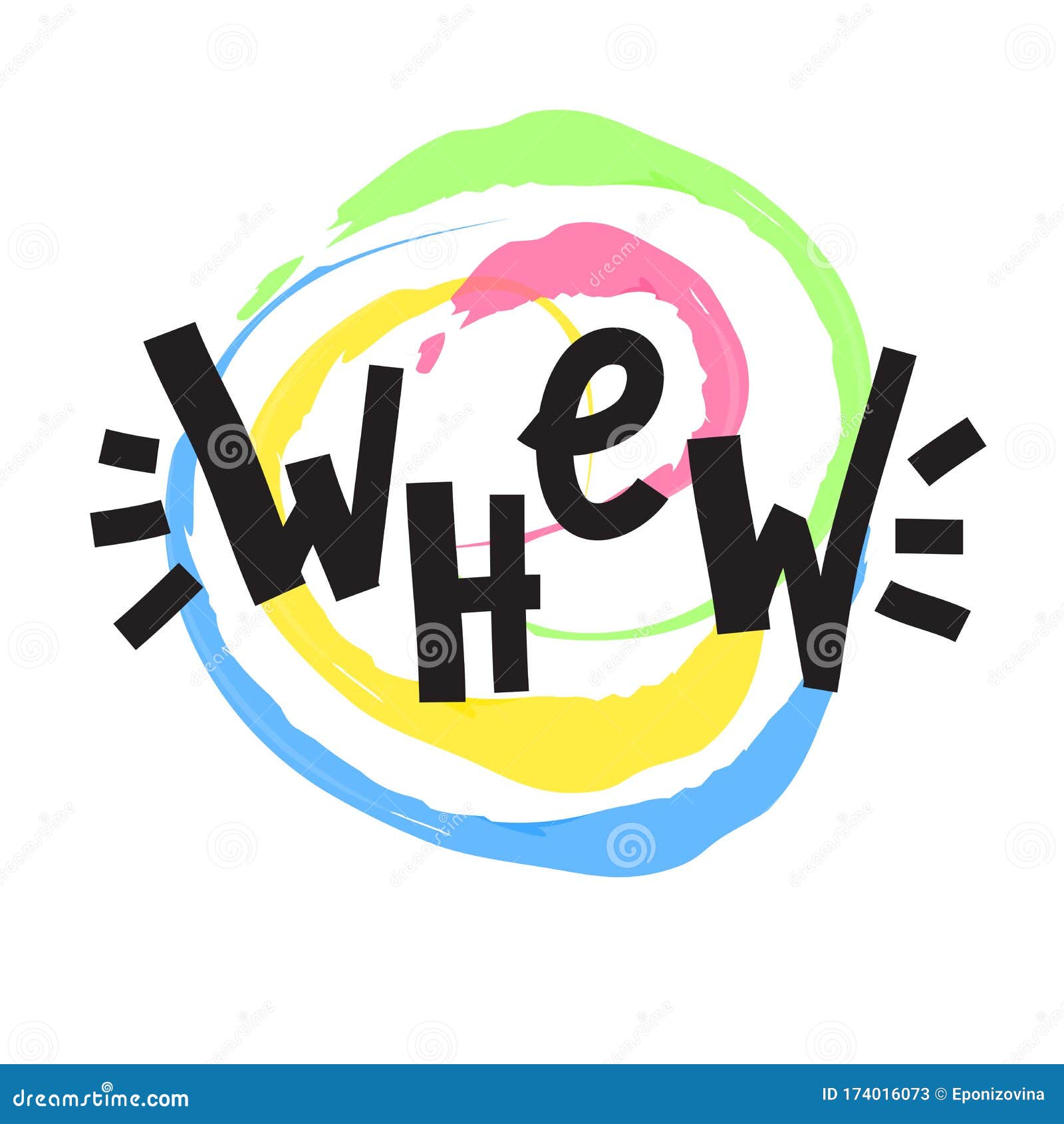 Whew - Inspire Motivational Quote, Slang. the Emotional Exclamation ...