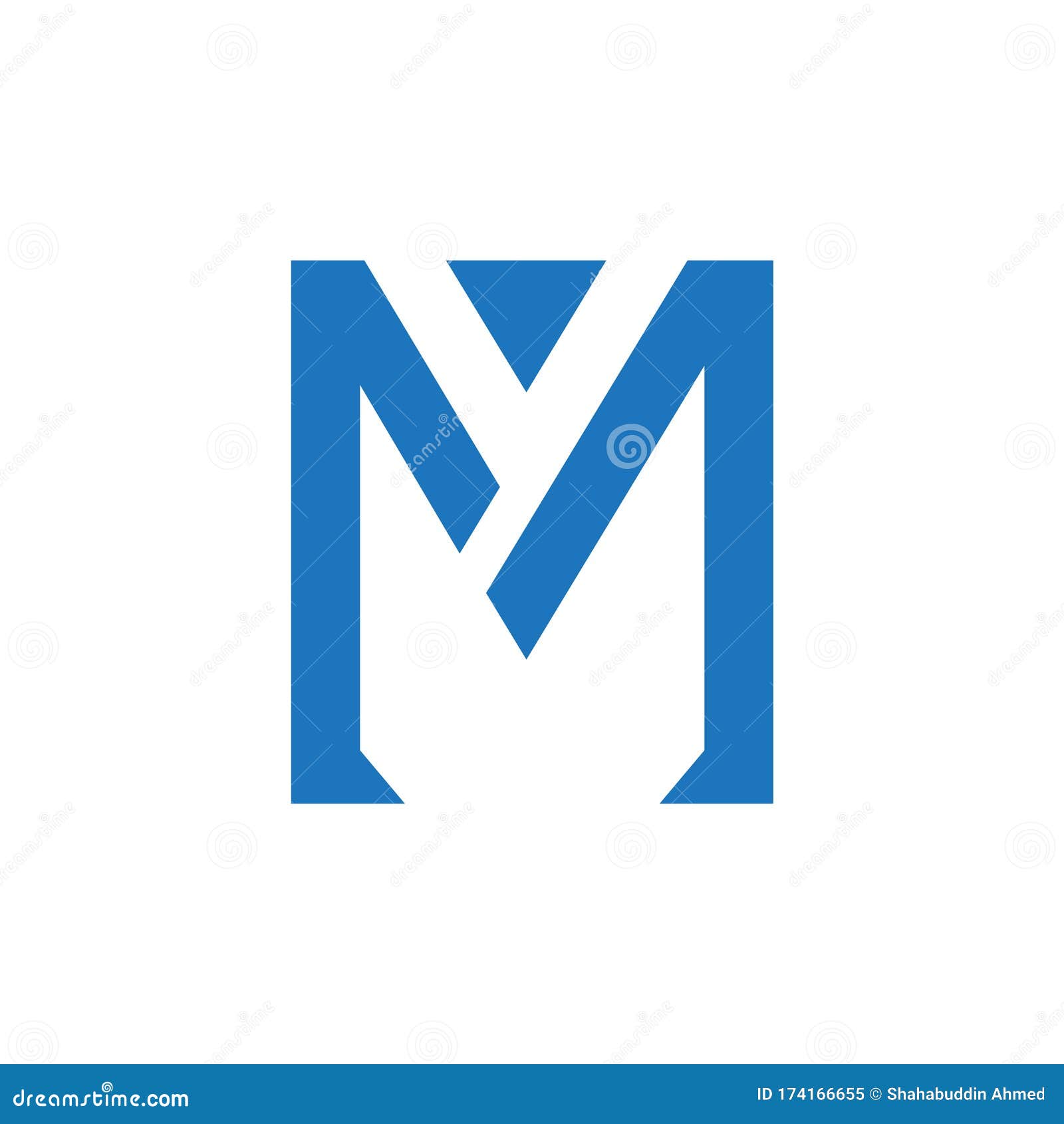 Initial Letter M Vector Icon, Logo. Stock Line Letter M Icon Stock ...