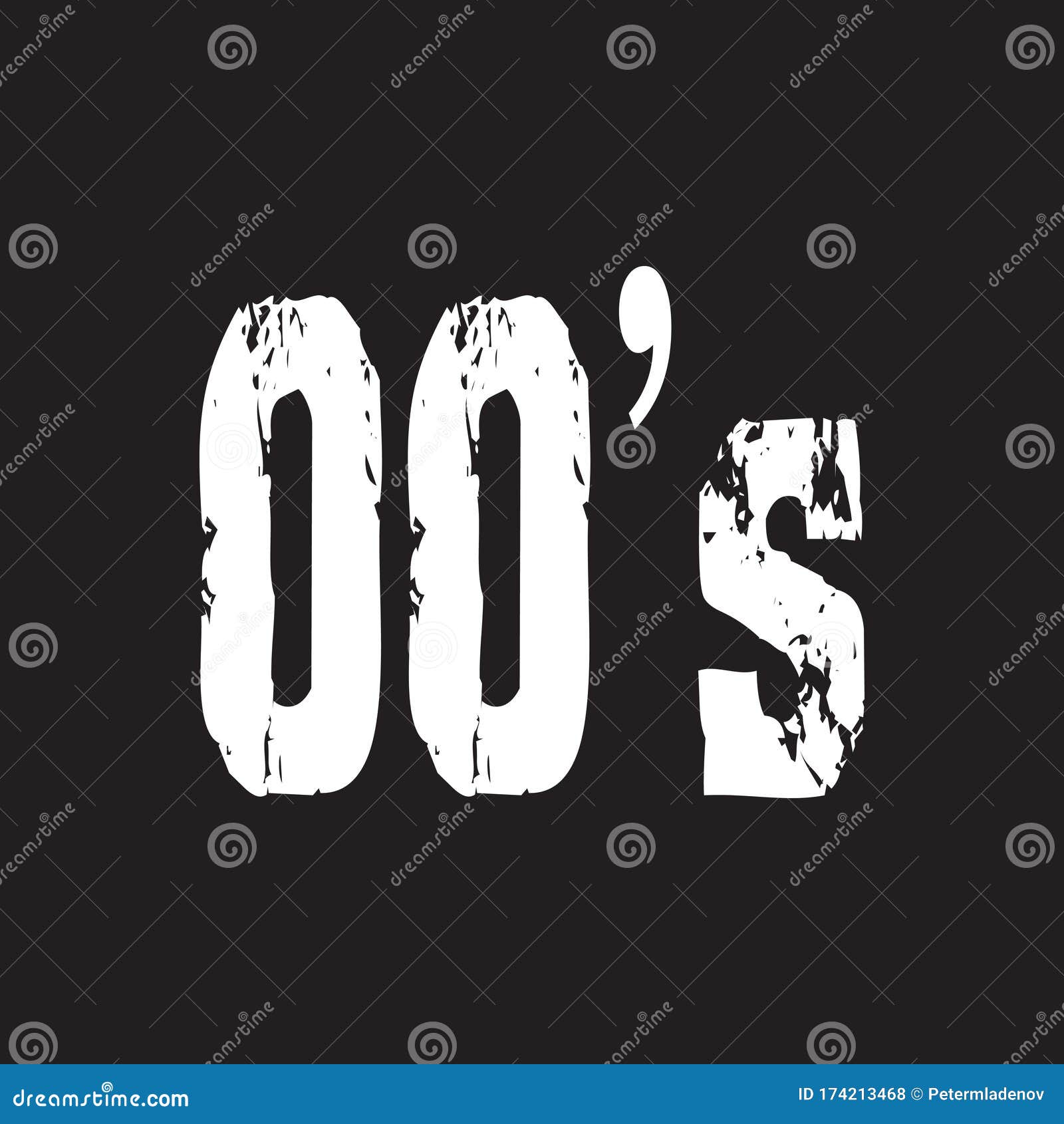 00`s - Vector Illustration Design for Banner, T Shirt Graphics, Fashion ...