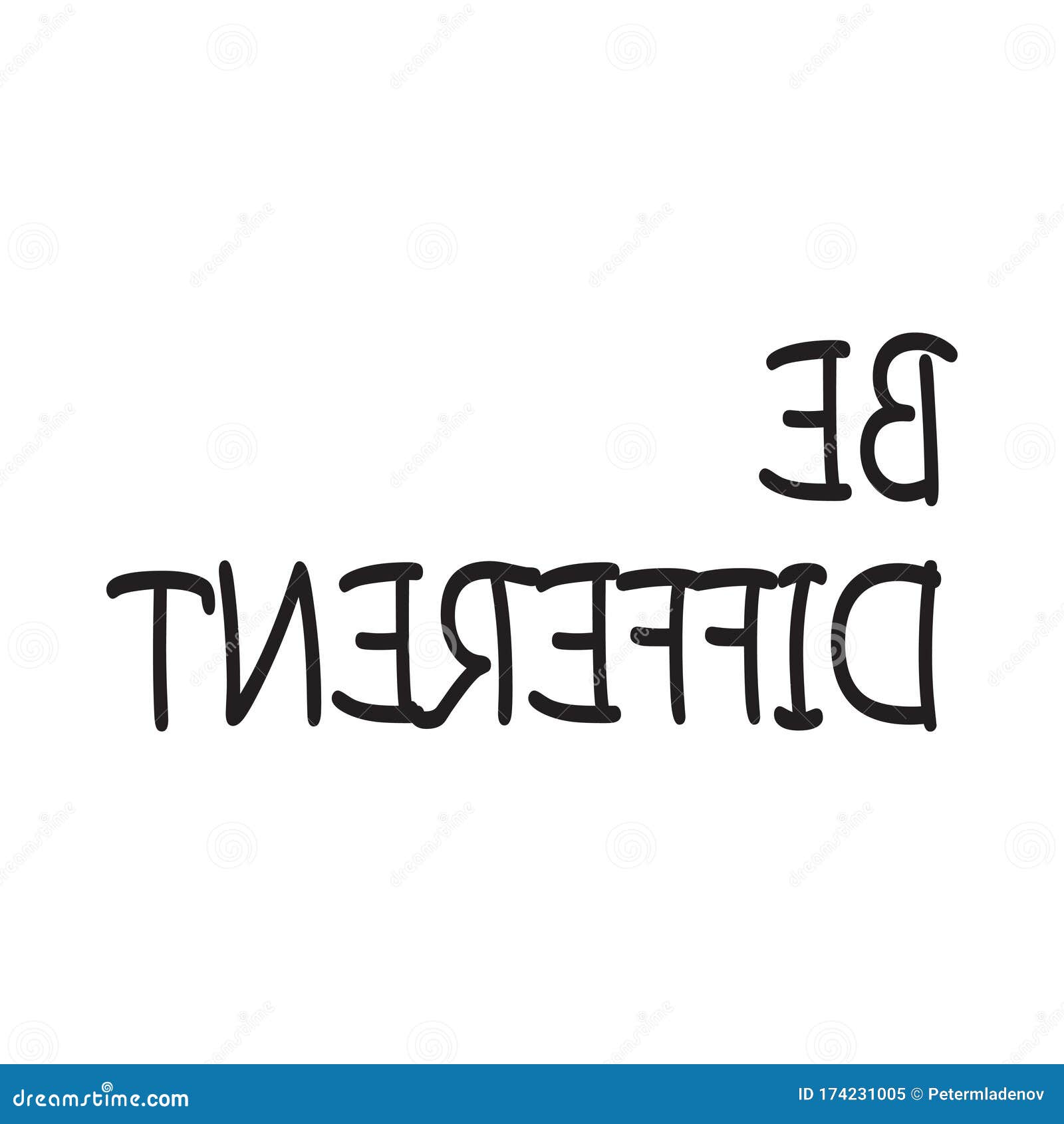 BE DIFFERENT - Typography Graphic Design for T-shirt Graphics, Banner ...