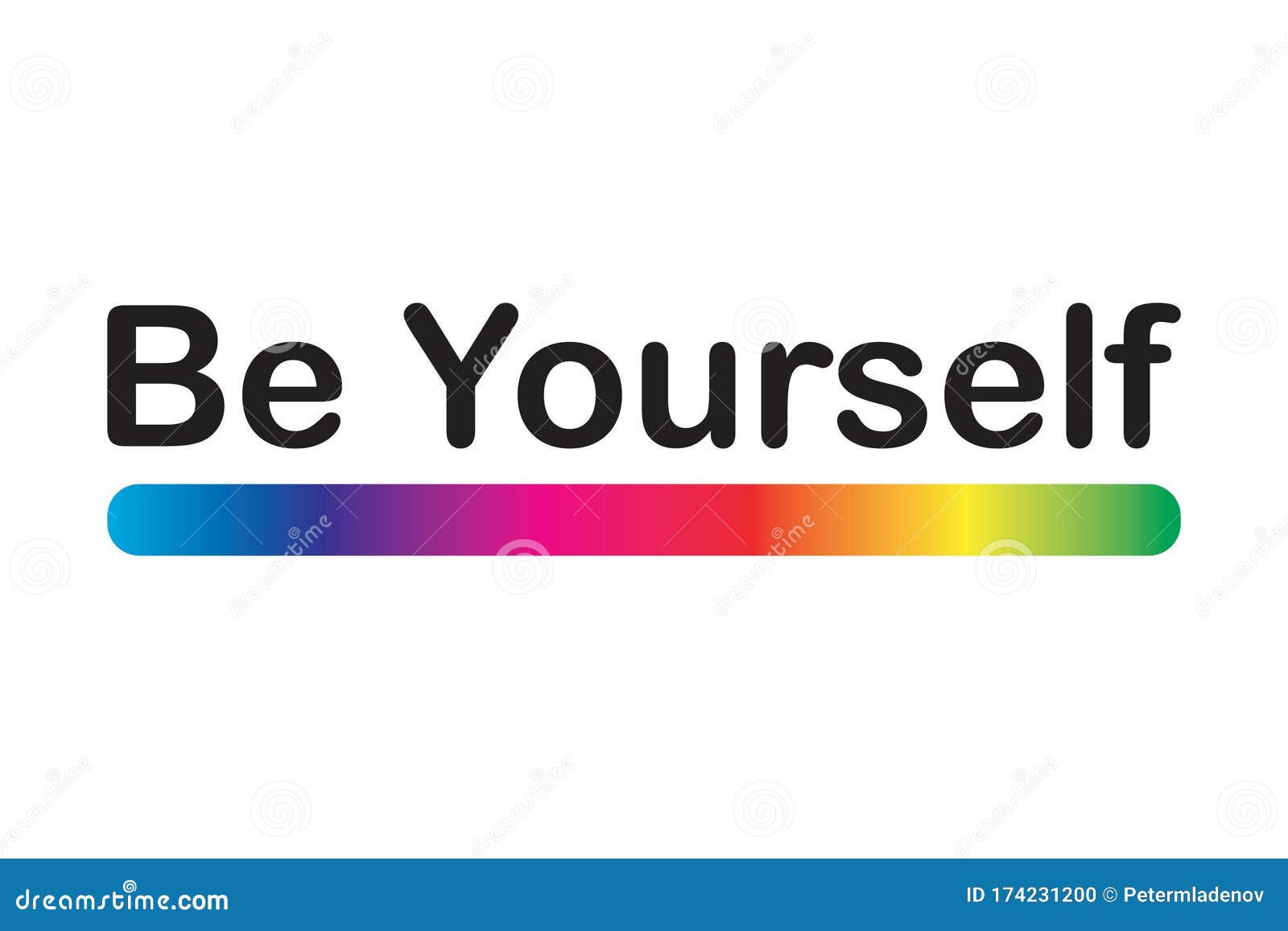 Be Yourself - Vector Illustration Design for Banner, T-shirt Graphics ...