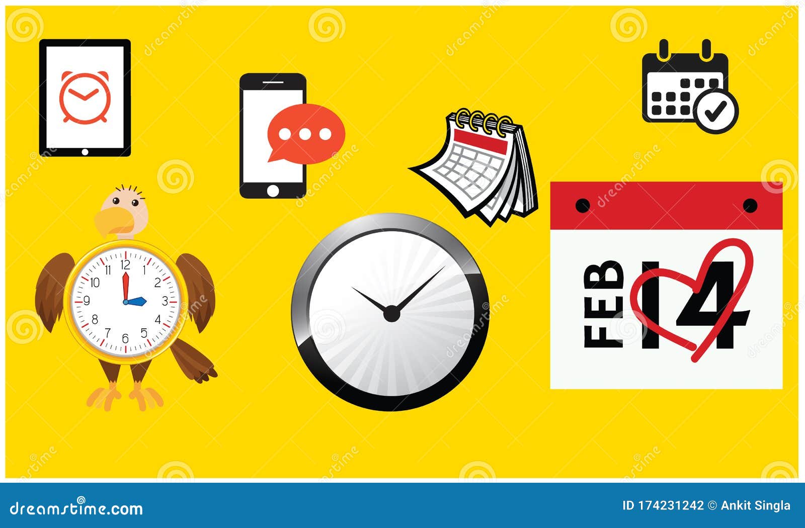 Calendar Accessories for Making To Do List Stock Vector - Illustration ...