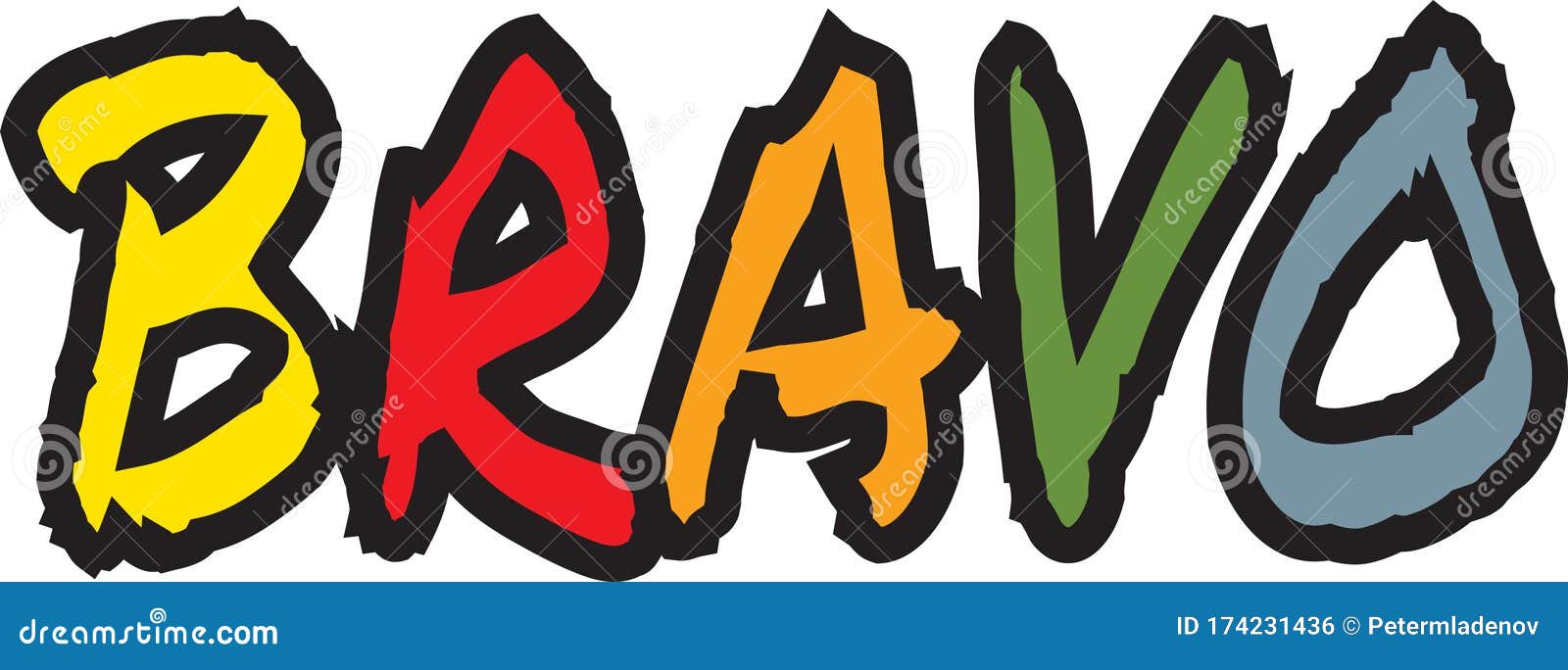 Bravo - Vector Illustration Design for Banner, T-shirt Graphics ...