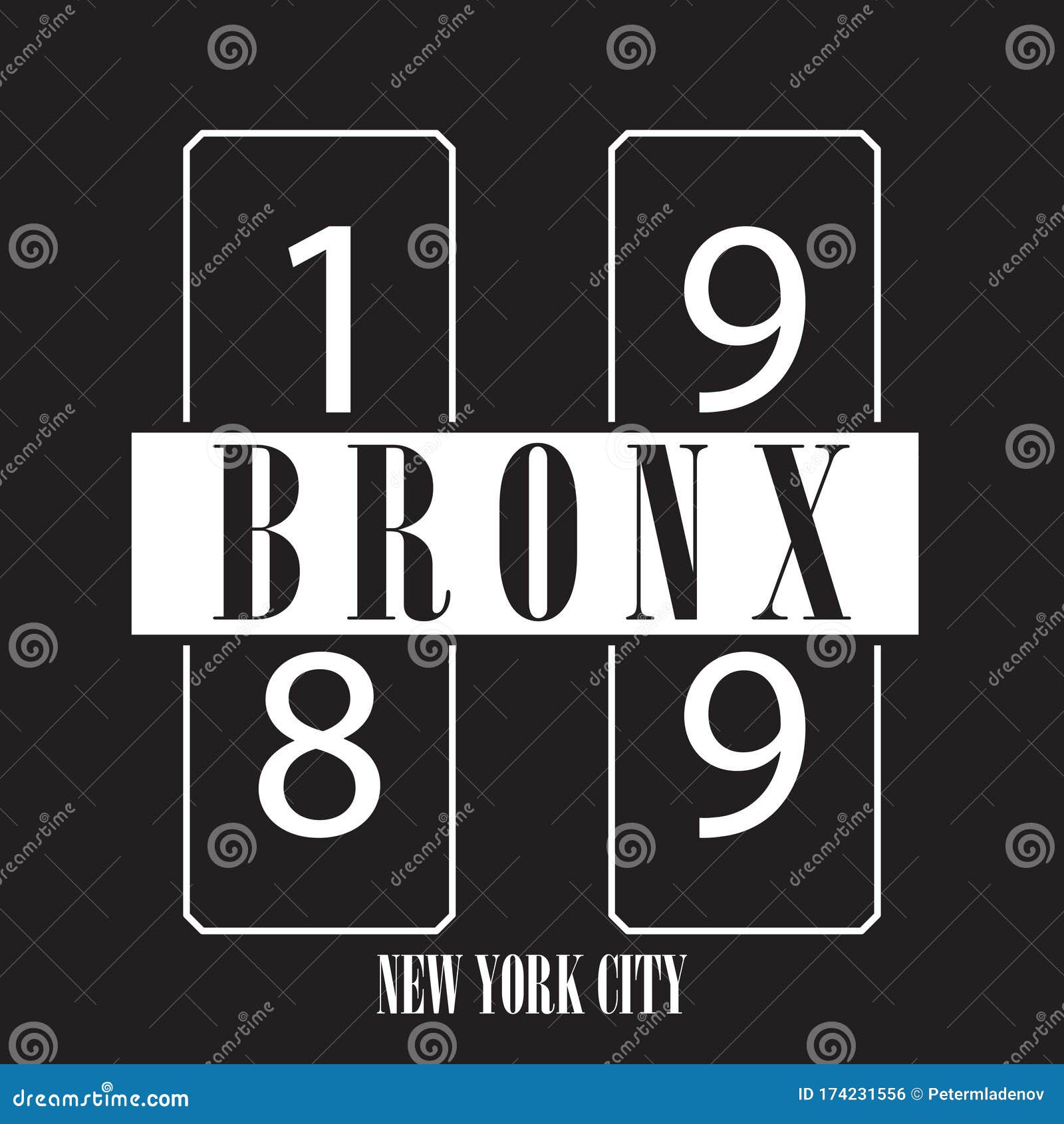 Bronx - Vector Illustration Design for Banner, T Shirt Graphics ...
