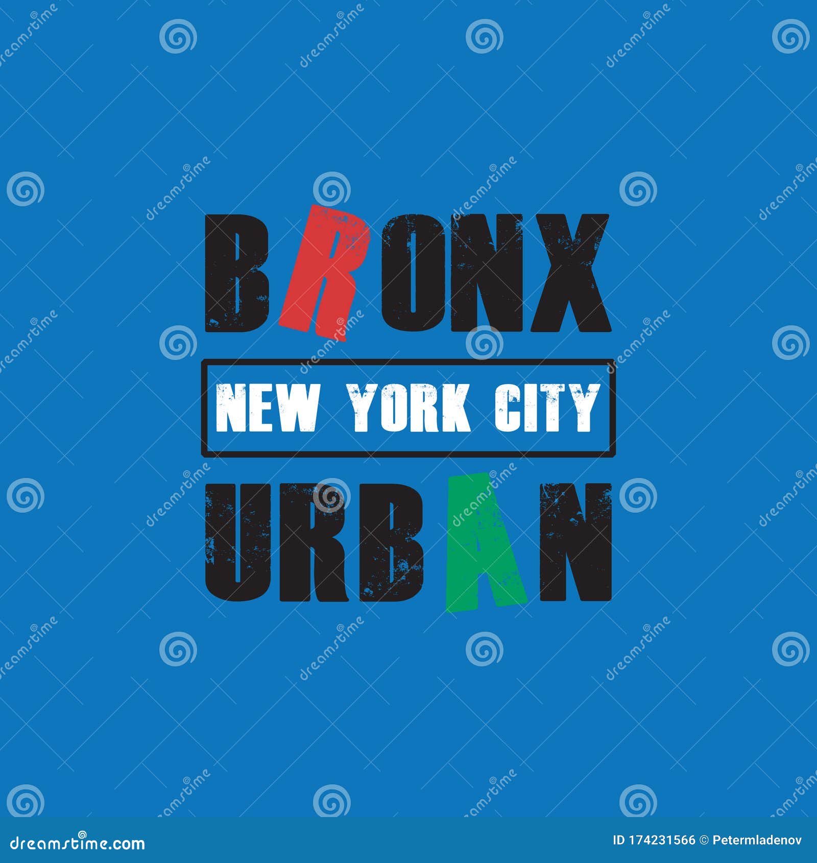 Bronx Urban - Vector Illustration Design for Banner, T Shirt Graphics ...