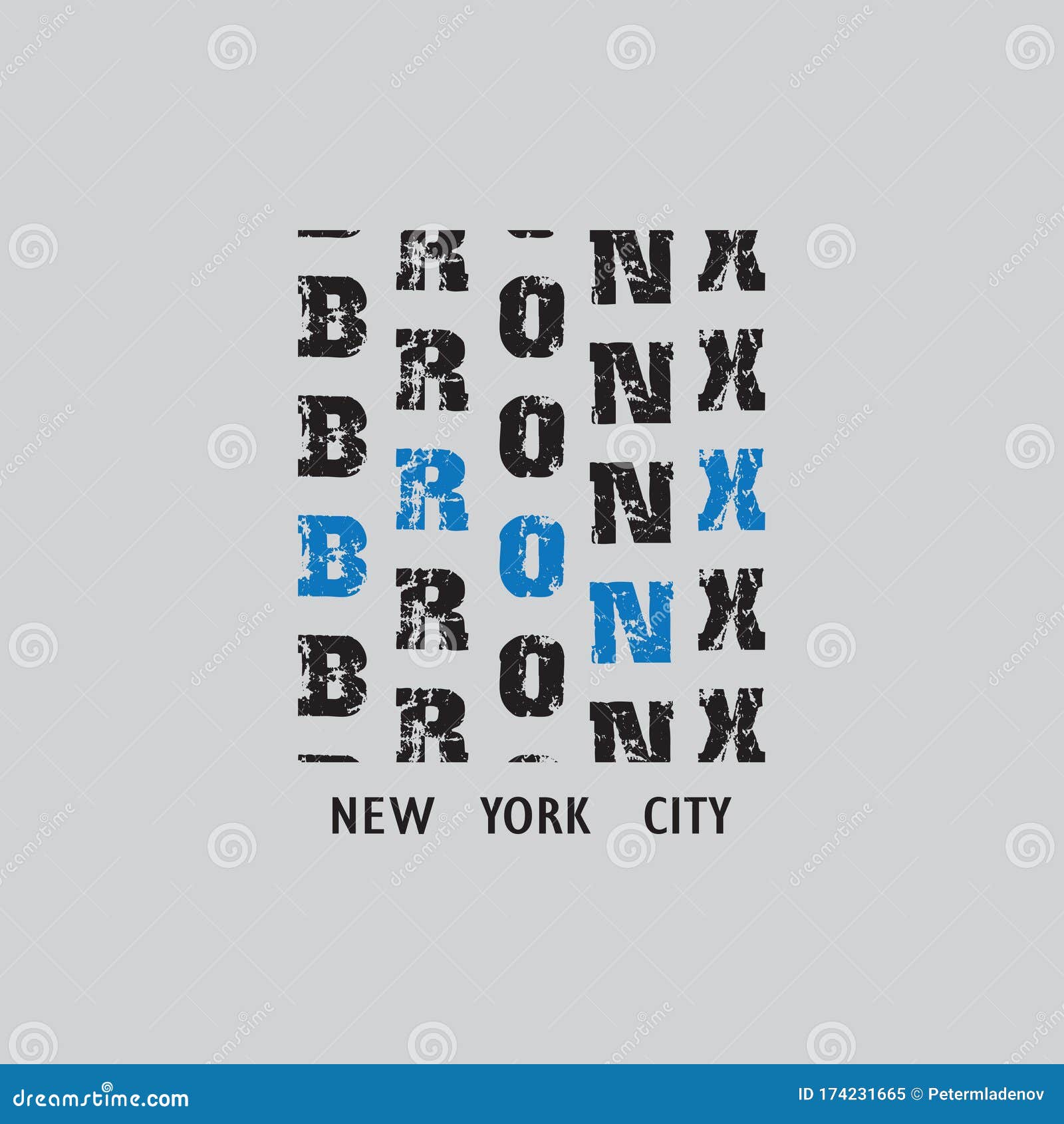 Bronx - Vector Illustration Design for Banner, T Shirt Graphics ...