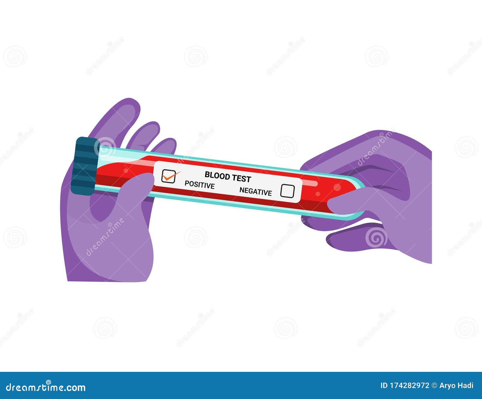 Hand with Glove Holding Blood in Tube Test, Blood Sample Check from ...