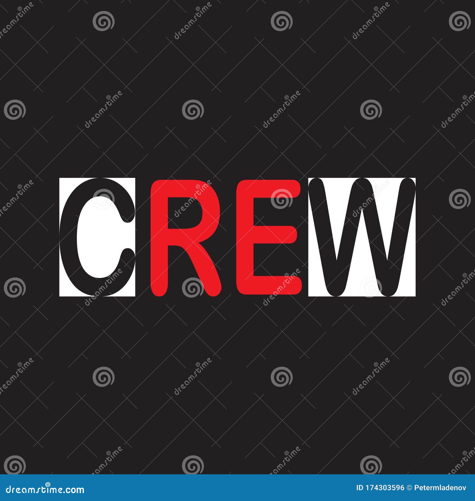 Crew - Vector Illustration Design for Banner, T-shirt Graphics, Fashion ...