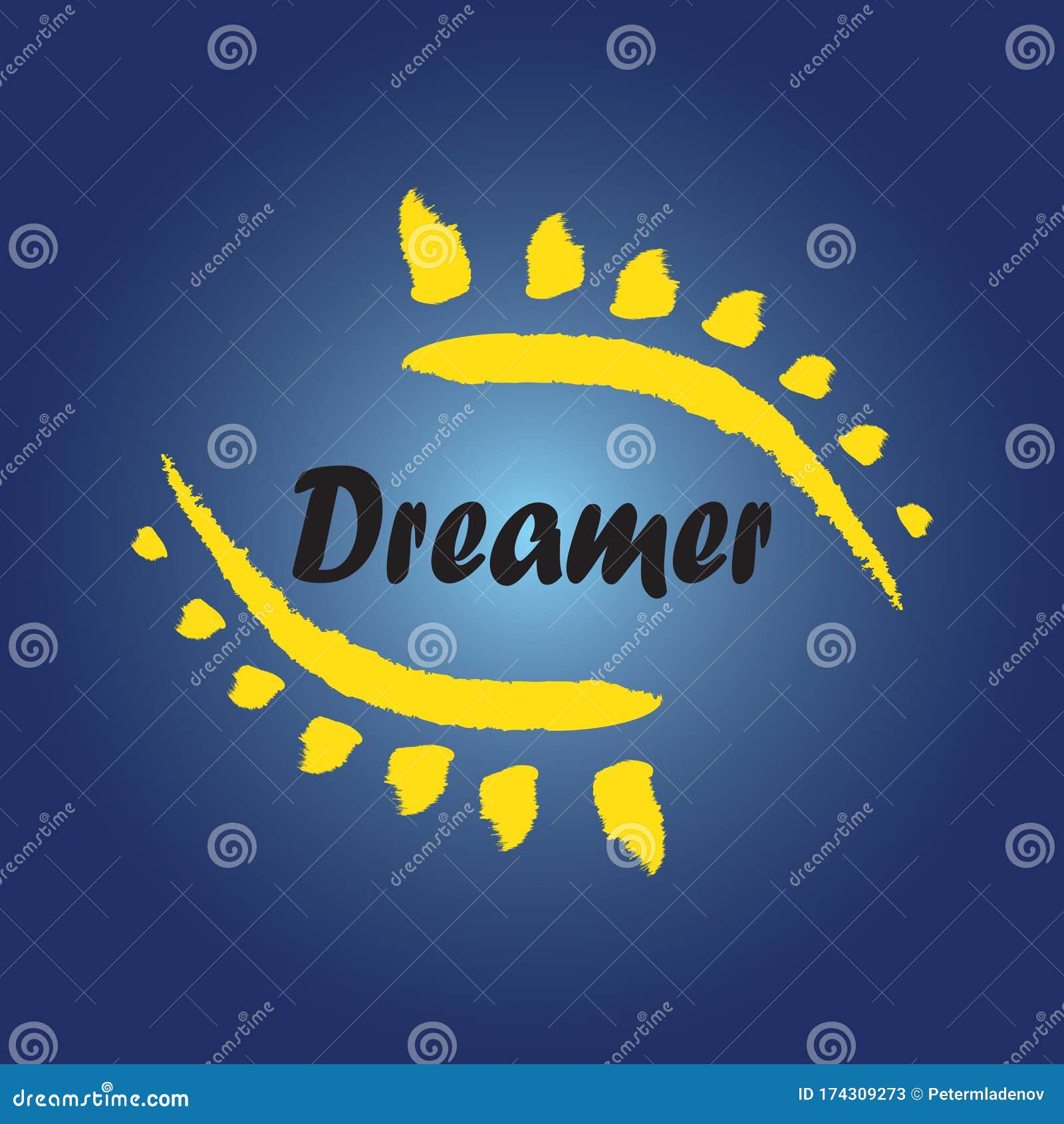 Dreamer - Vector Illustration Design for Banner, T Shirt Graphics ...
