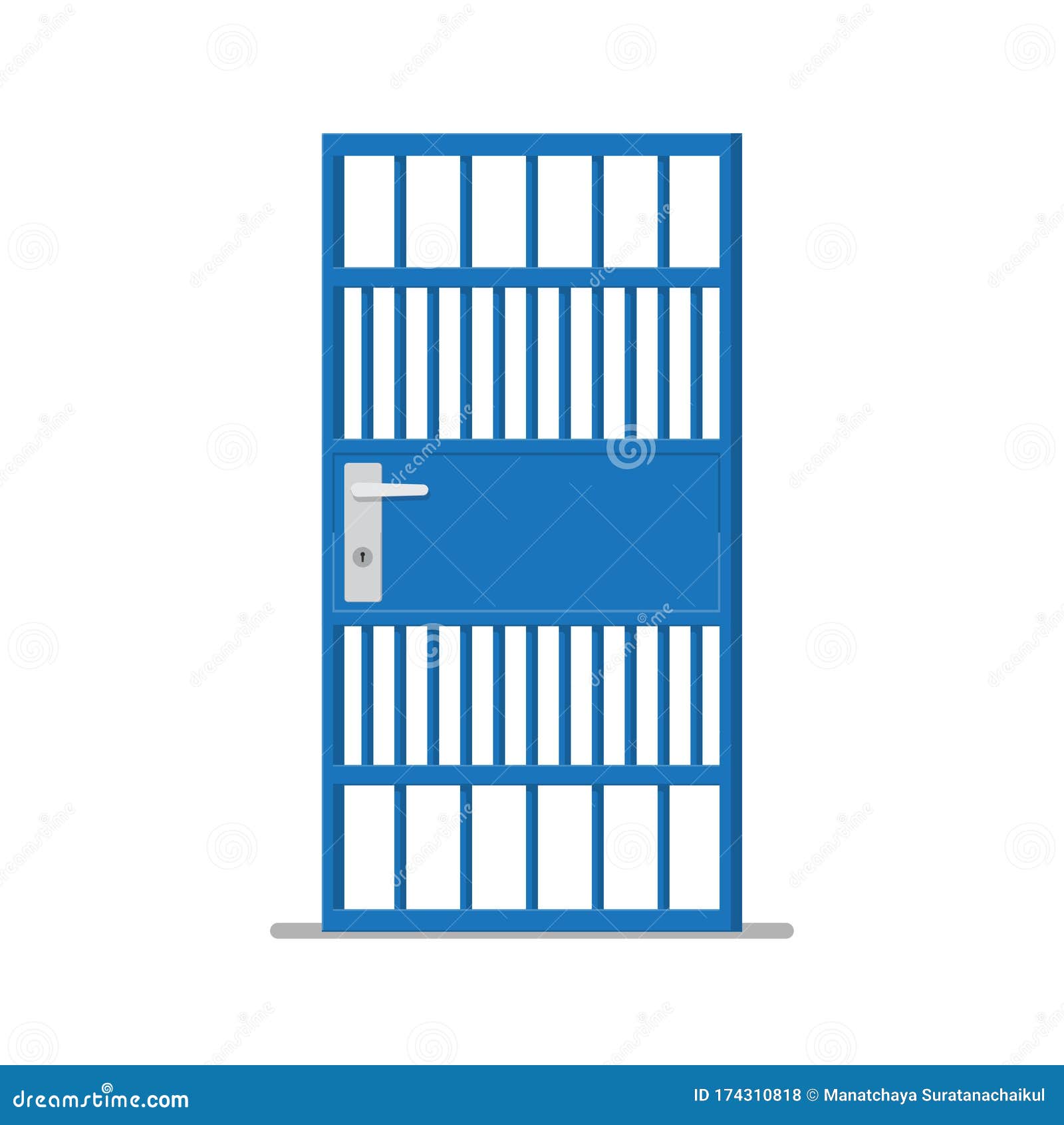 Prison Gate, Cell Entrance. Wardrobe And Door. Bunker And Secret Place ...