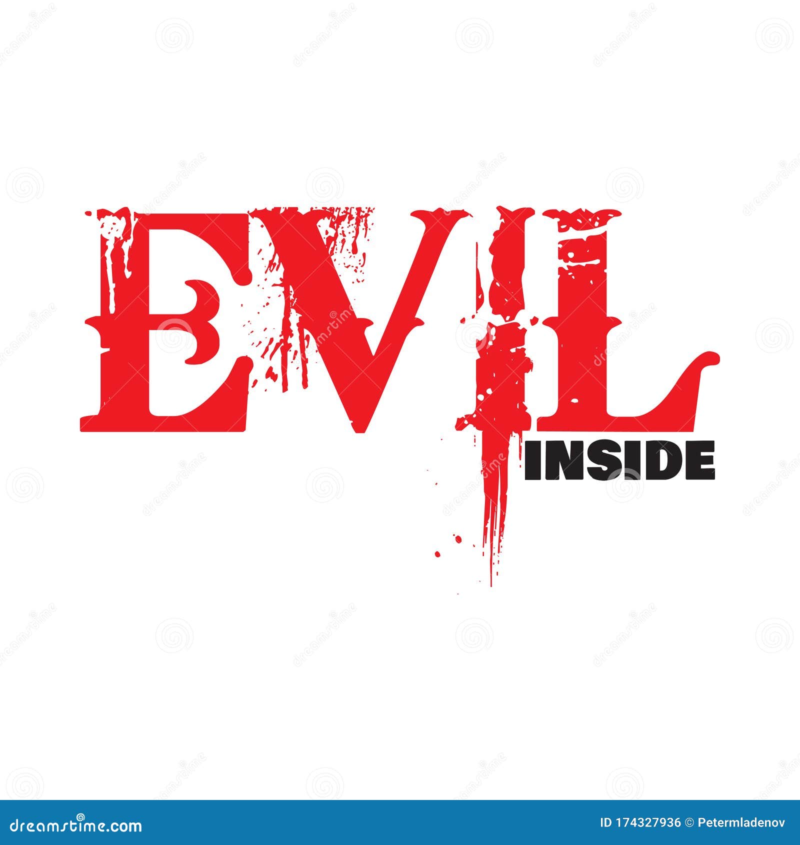 Evil Inside - Vector Illustration Design for Banner, T Shirt Graphics ...