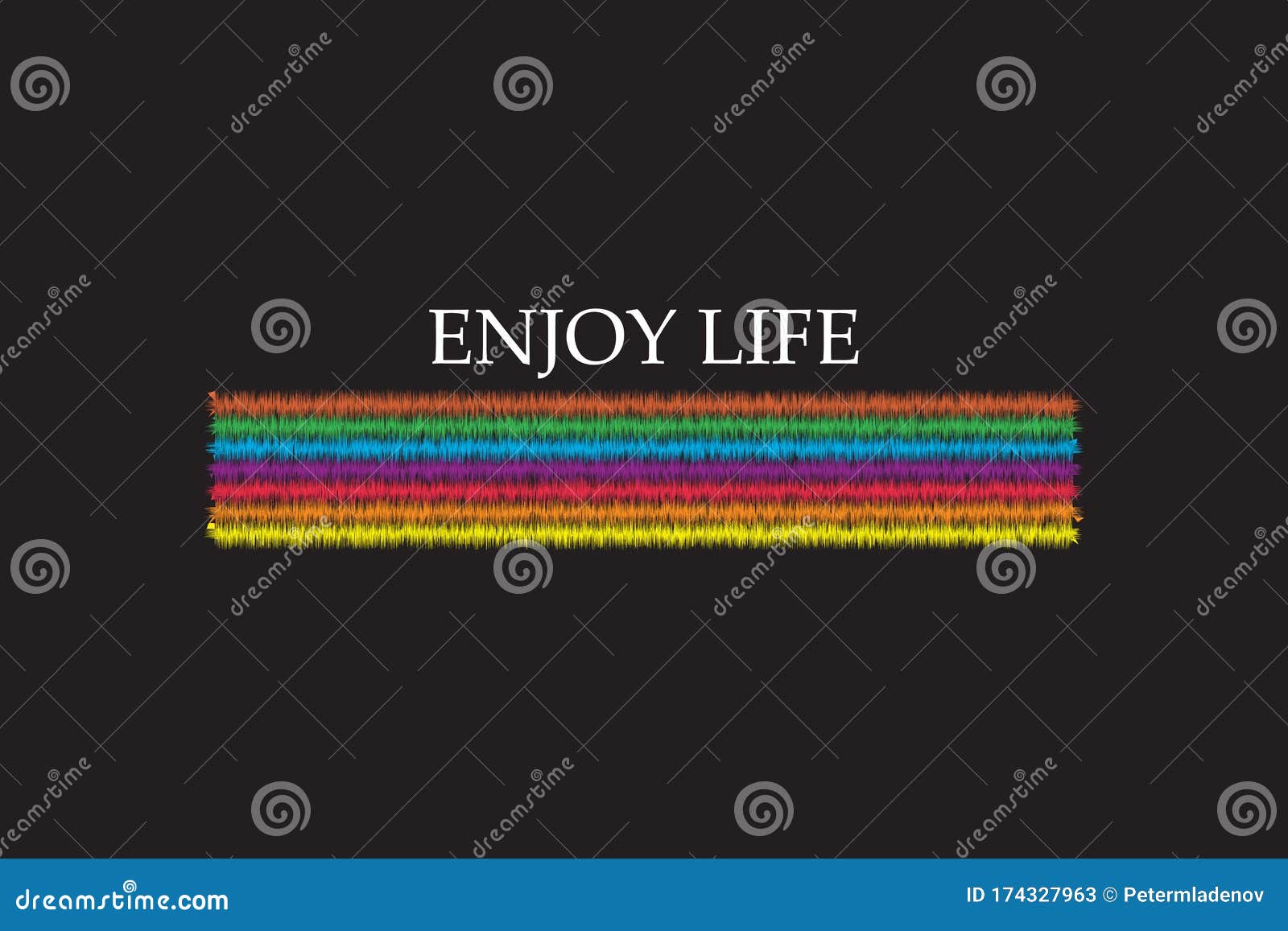 Enjoy Life - Design for Banner, T-shirt Graphics, Fashion Prints ...
