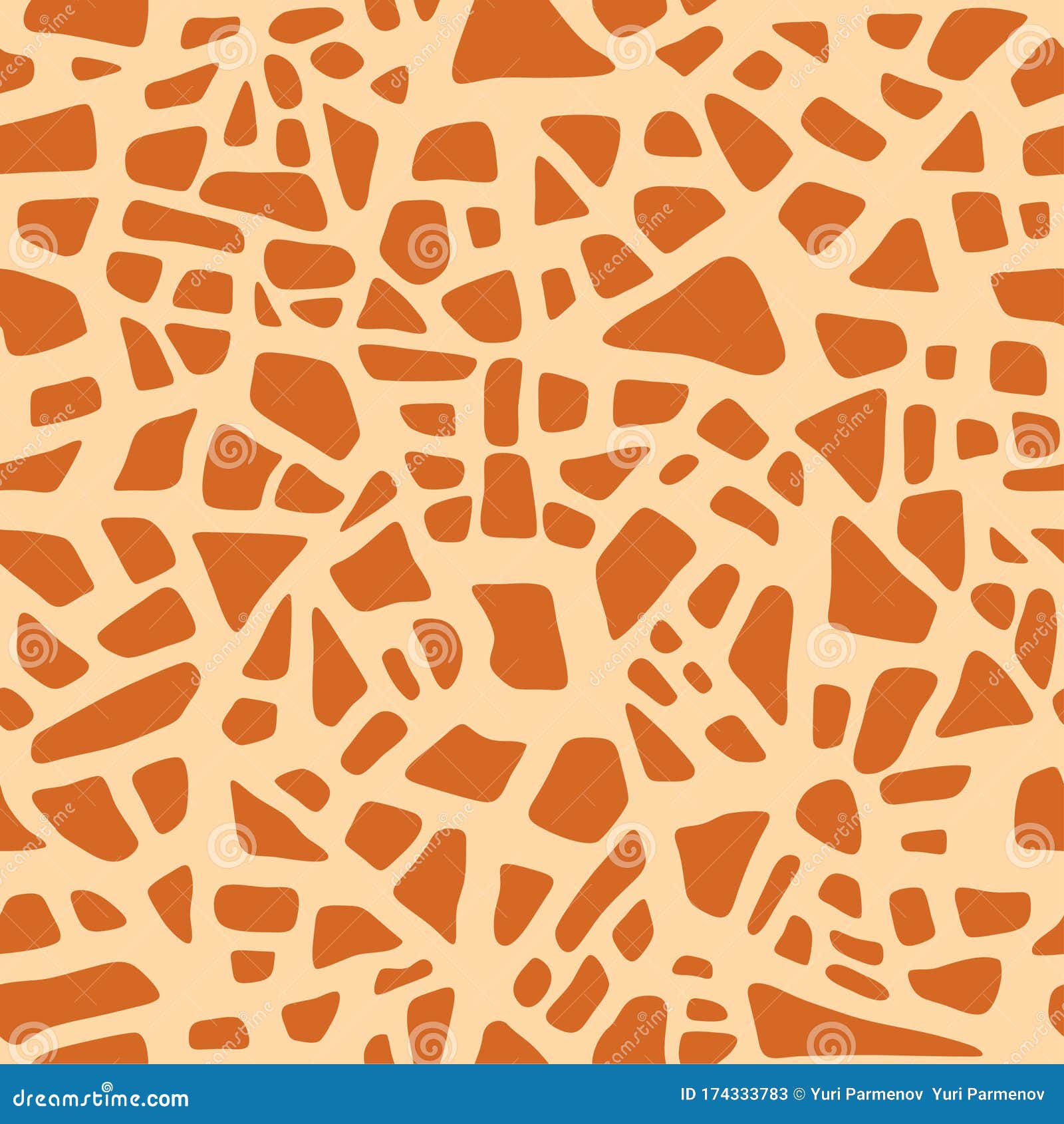 Giraffe Texture Pattern Seamless Repeating Orange, Safari, Zoo, Jungle ...