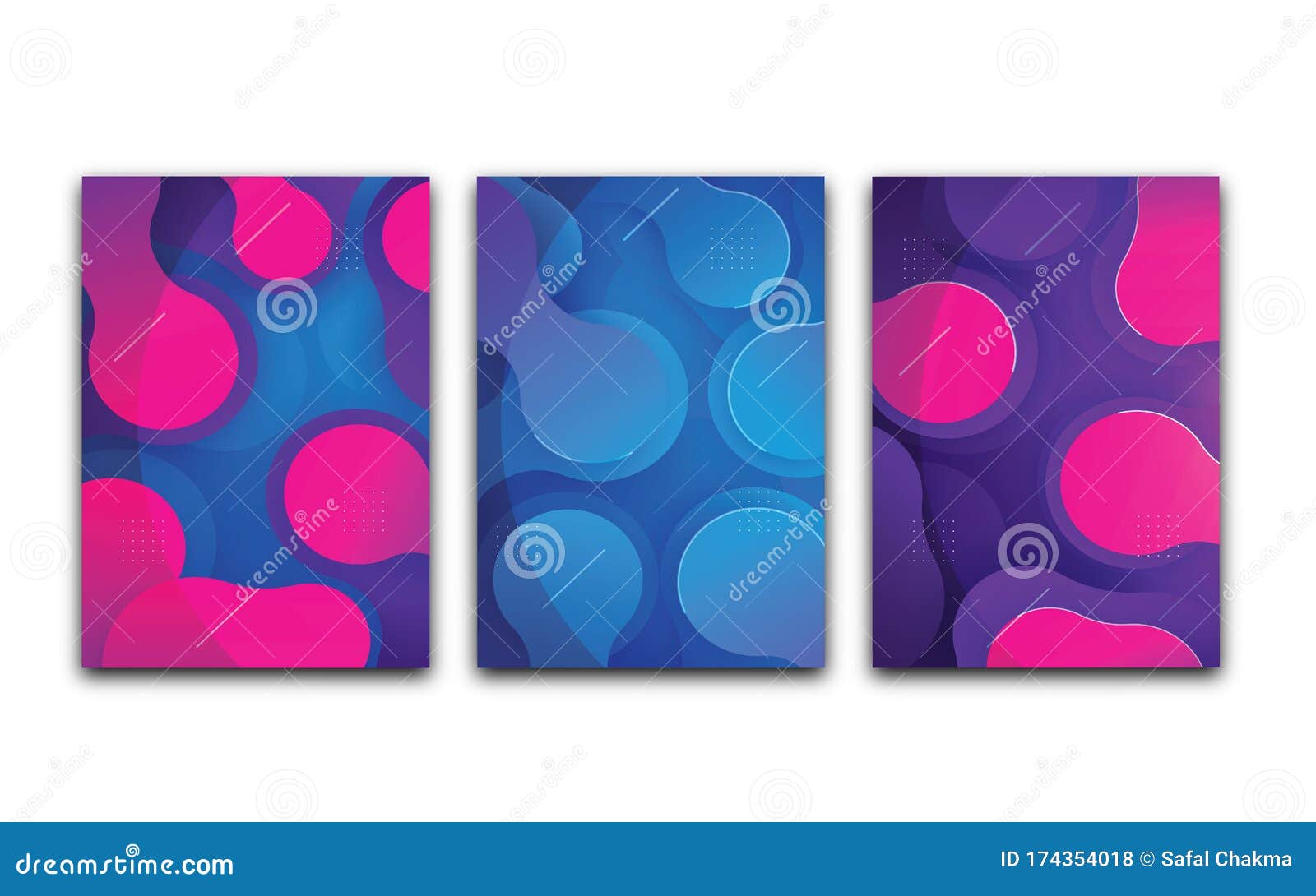 Eye-catching Abstract Backgrounds Cover Template for Flyer, Brochure ...