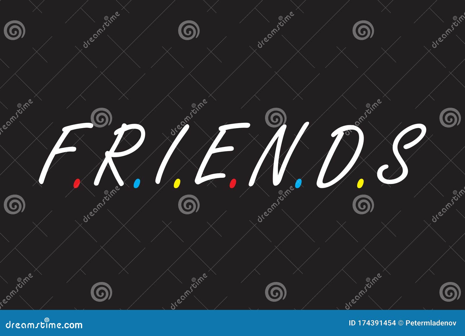 Friends - Vector Illustration Design for Banner, T Shirt Graphics ...
