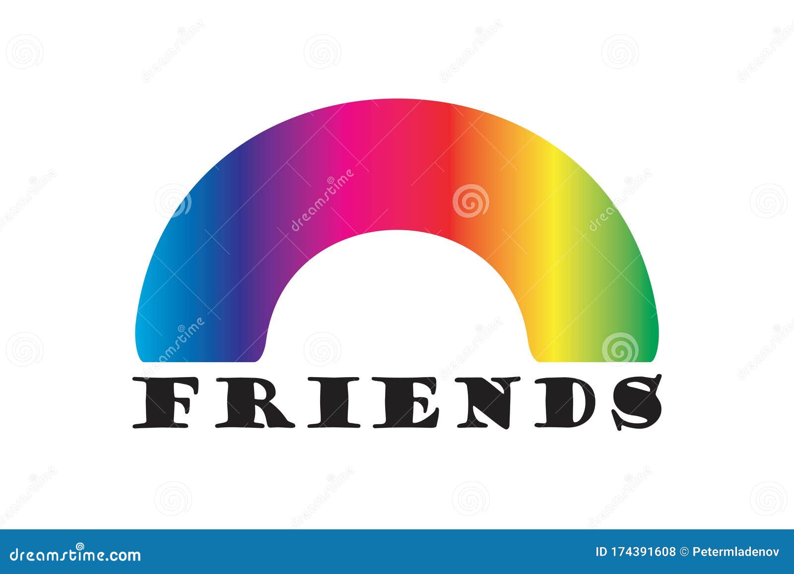 Friends - Vector Illustration Design for Banner, T-shirt Graphics ...