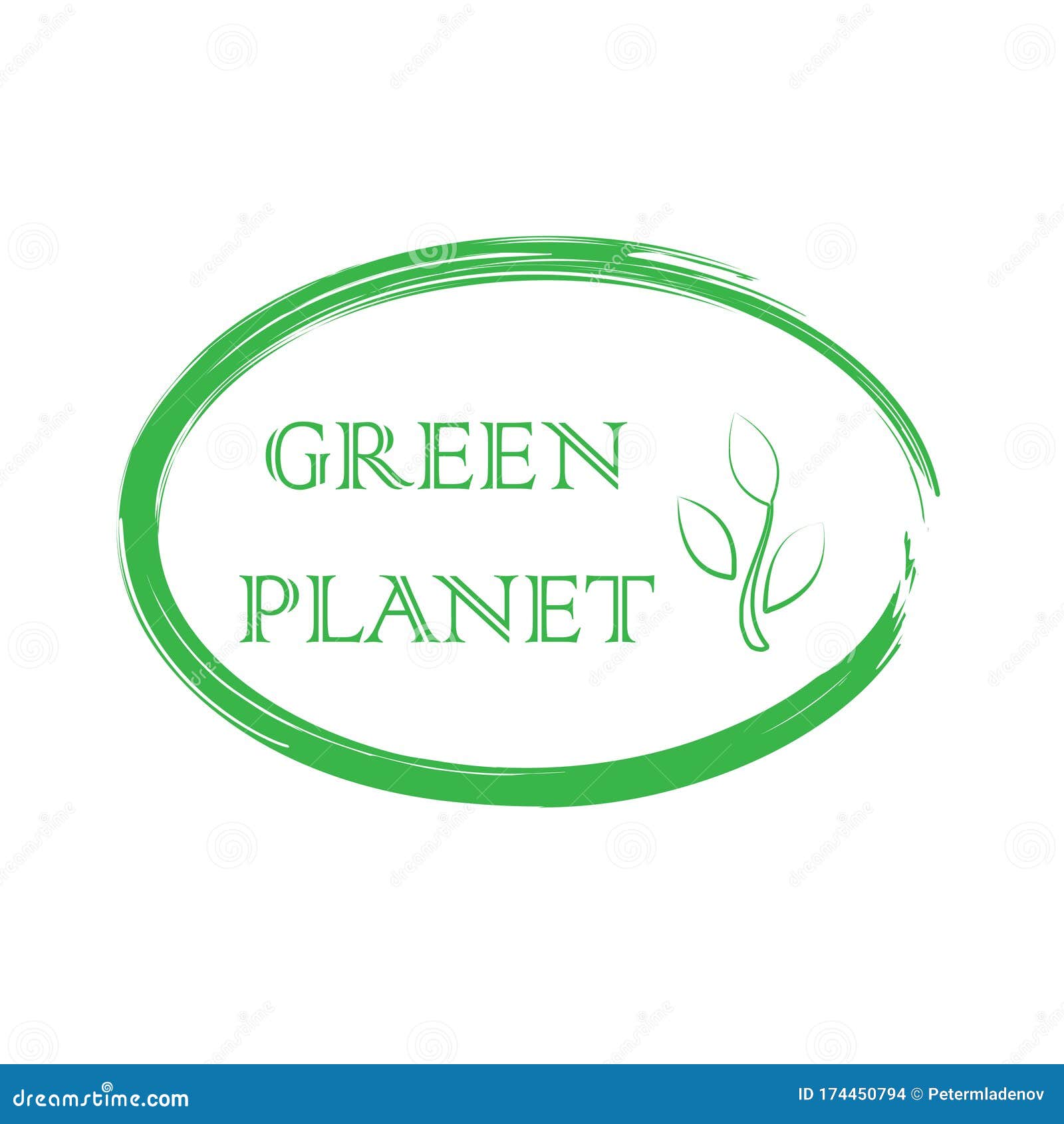 Green Planet - Vector Illustration Design for Banner, T Shirt Graphics ...