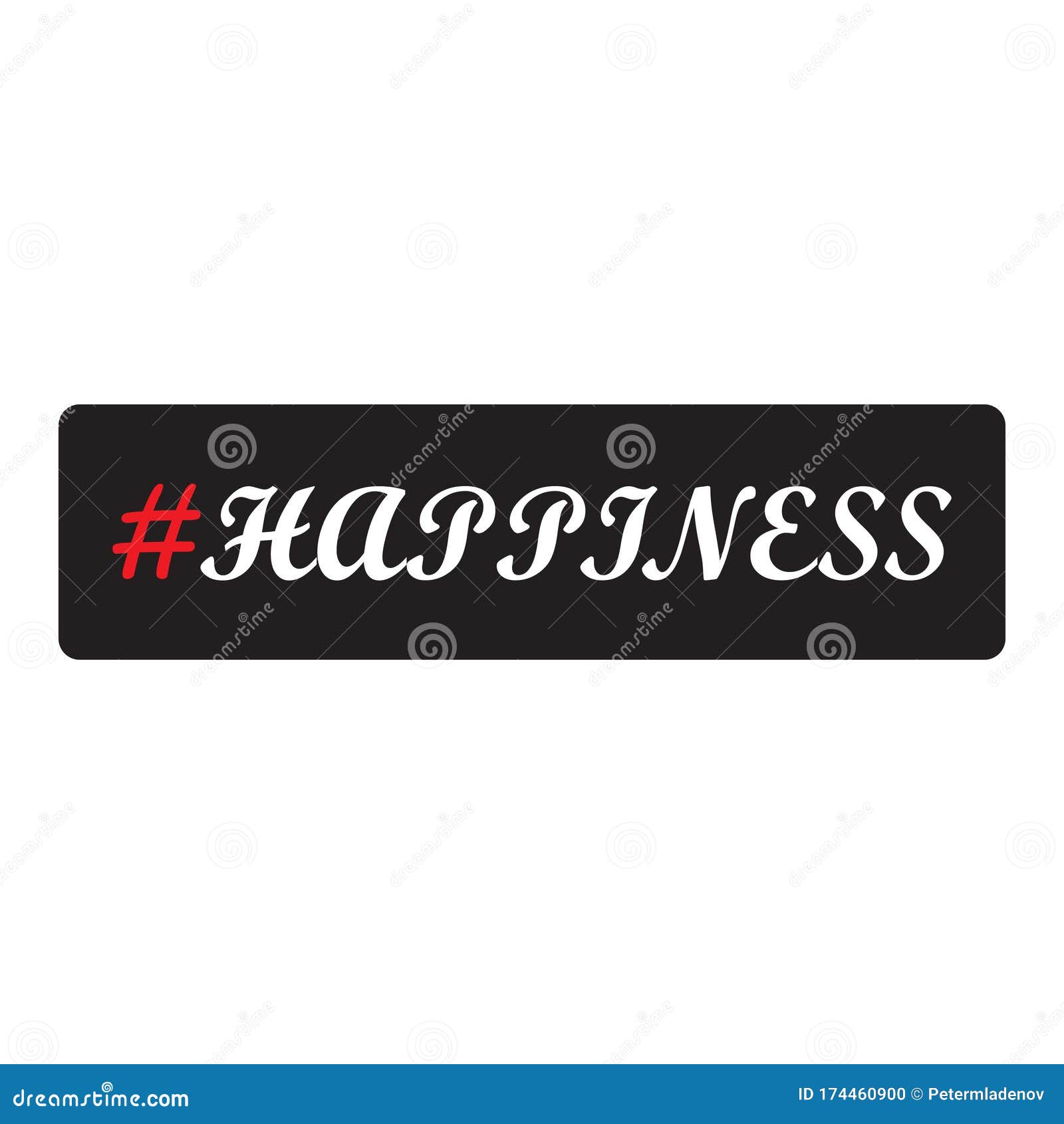 Happiness - Vector Illustration Design for Banner, T-shirt Graphics ...