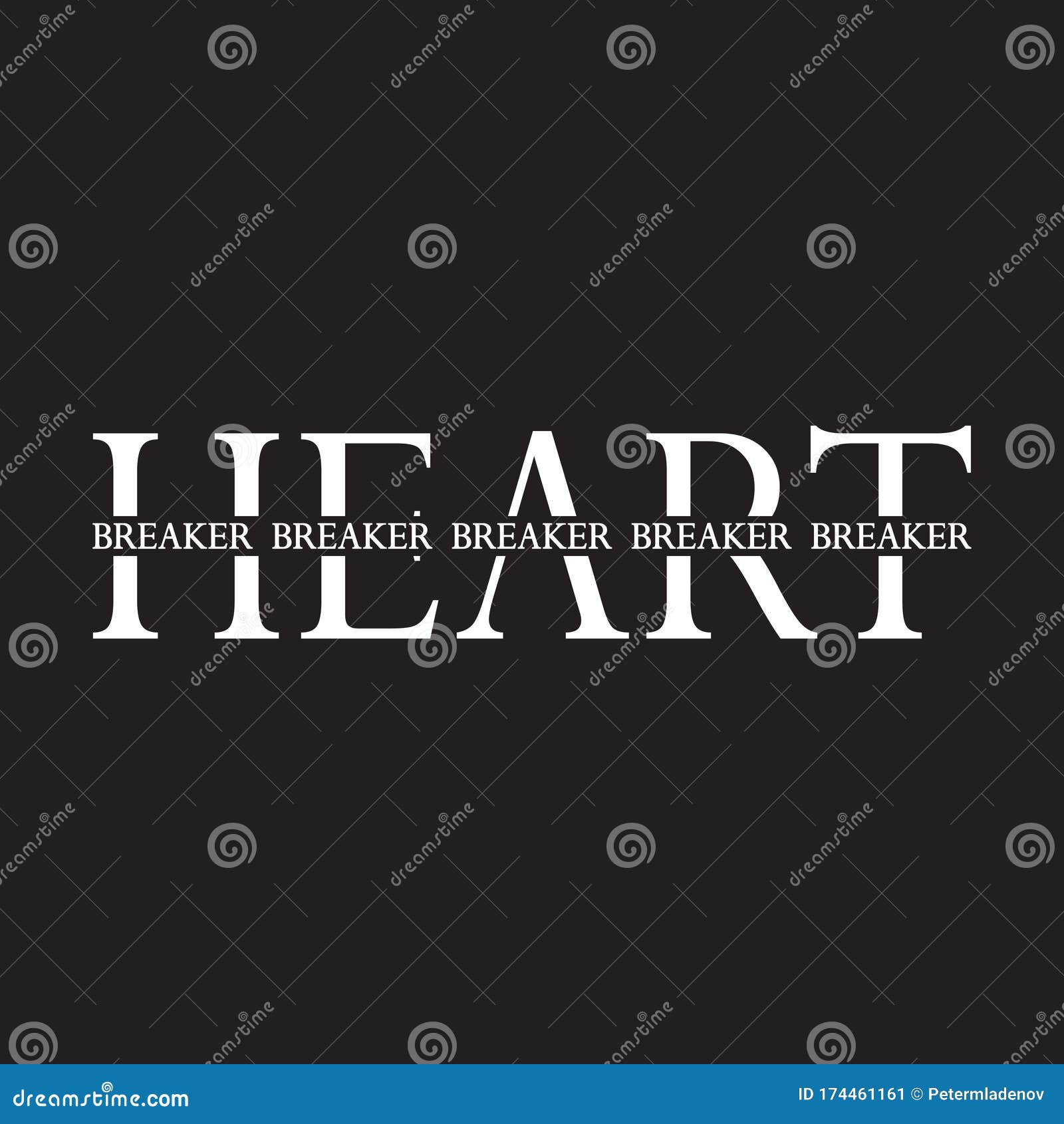 Heart Breaker - Vector Illustration Design for Banner, T-shirt Graphics ...