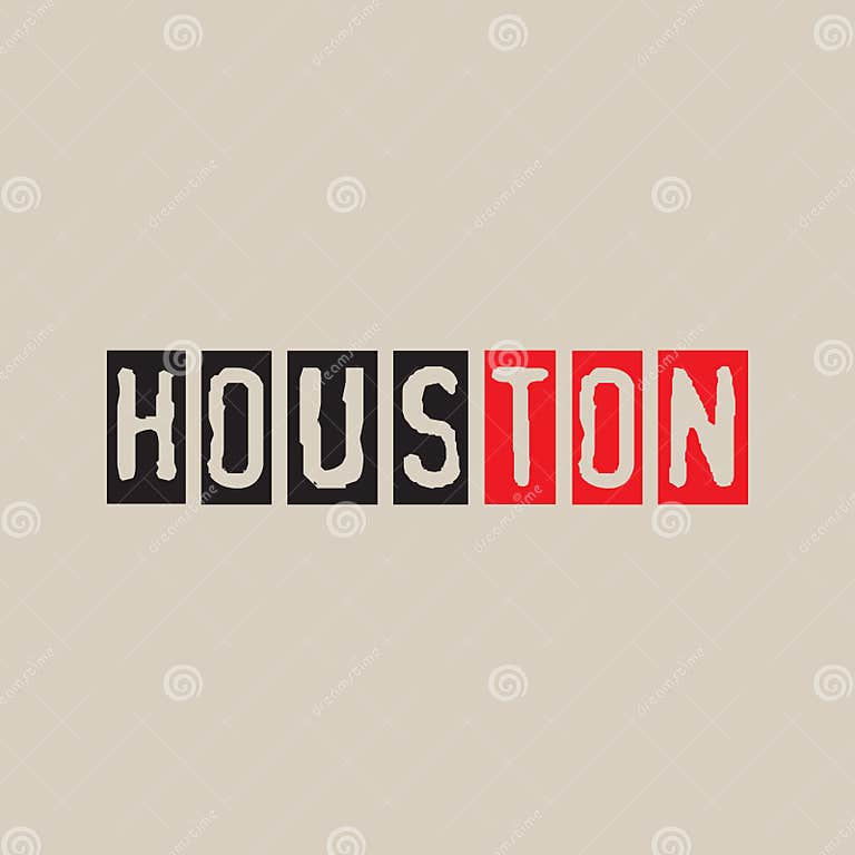 Houston - Typography Graphic Design for T-shirt Graphics, Banner ...