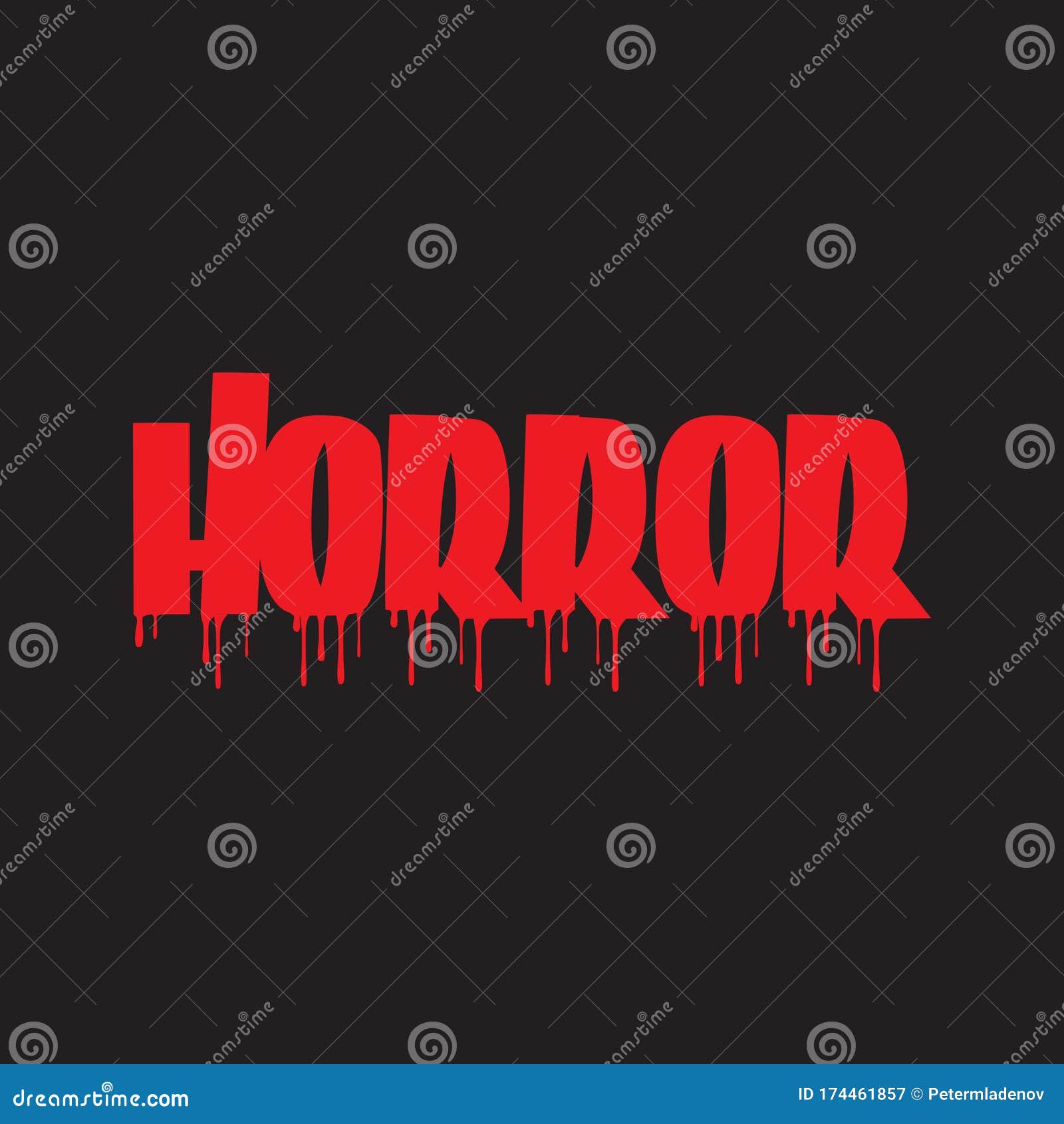 Horror - Vector Illustration Design for Banner, T-shirt Graphics ...