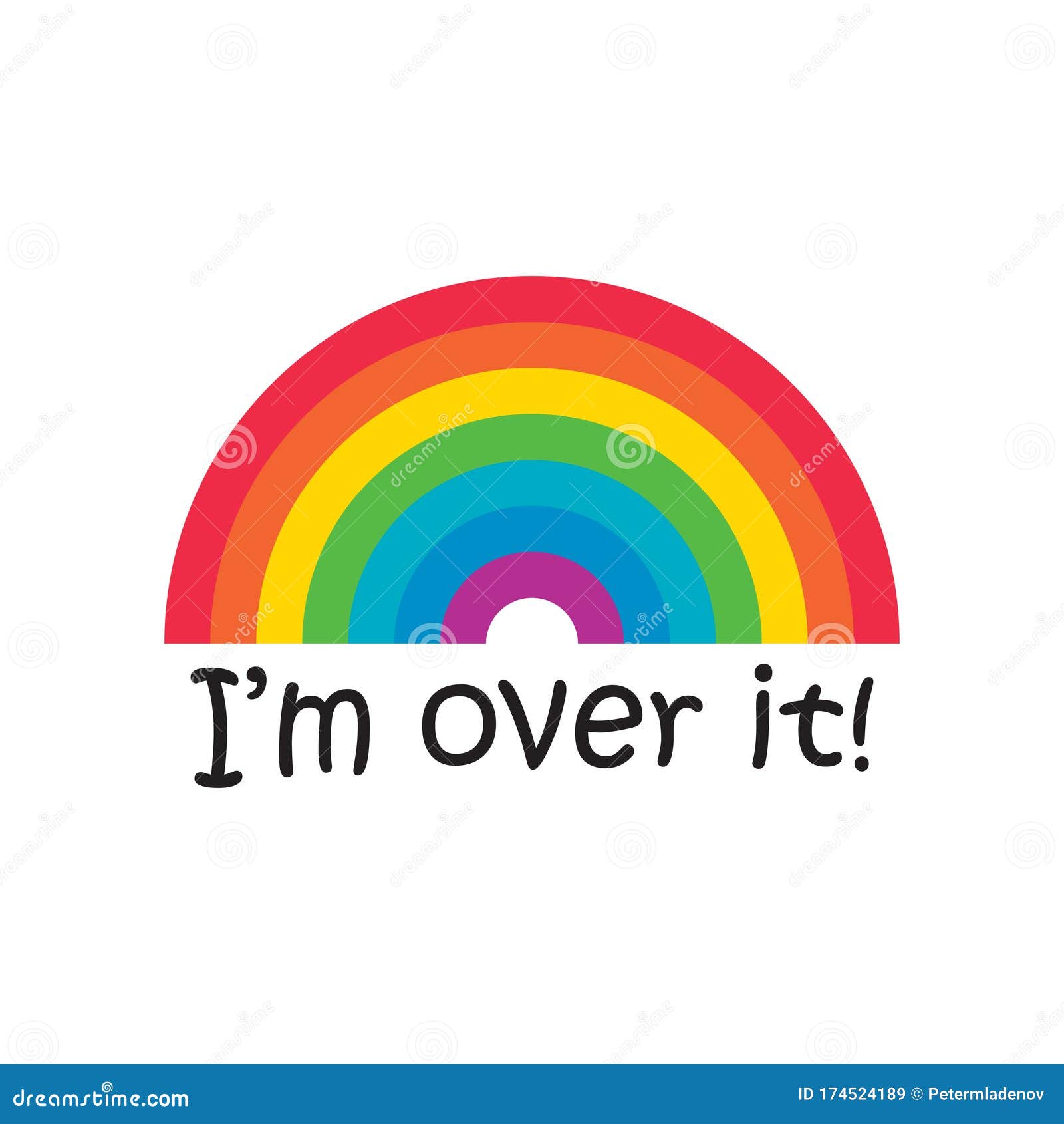 I`m Over it - Vector Design for T-shirt Graphics, Banner, Fashion ...