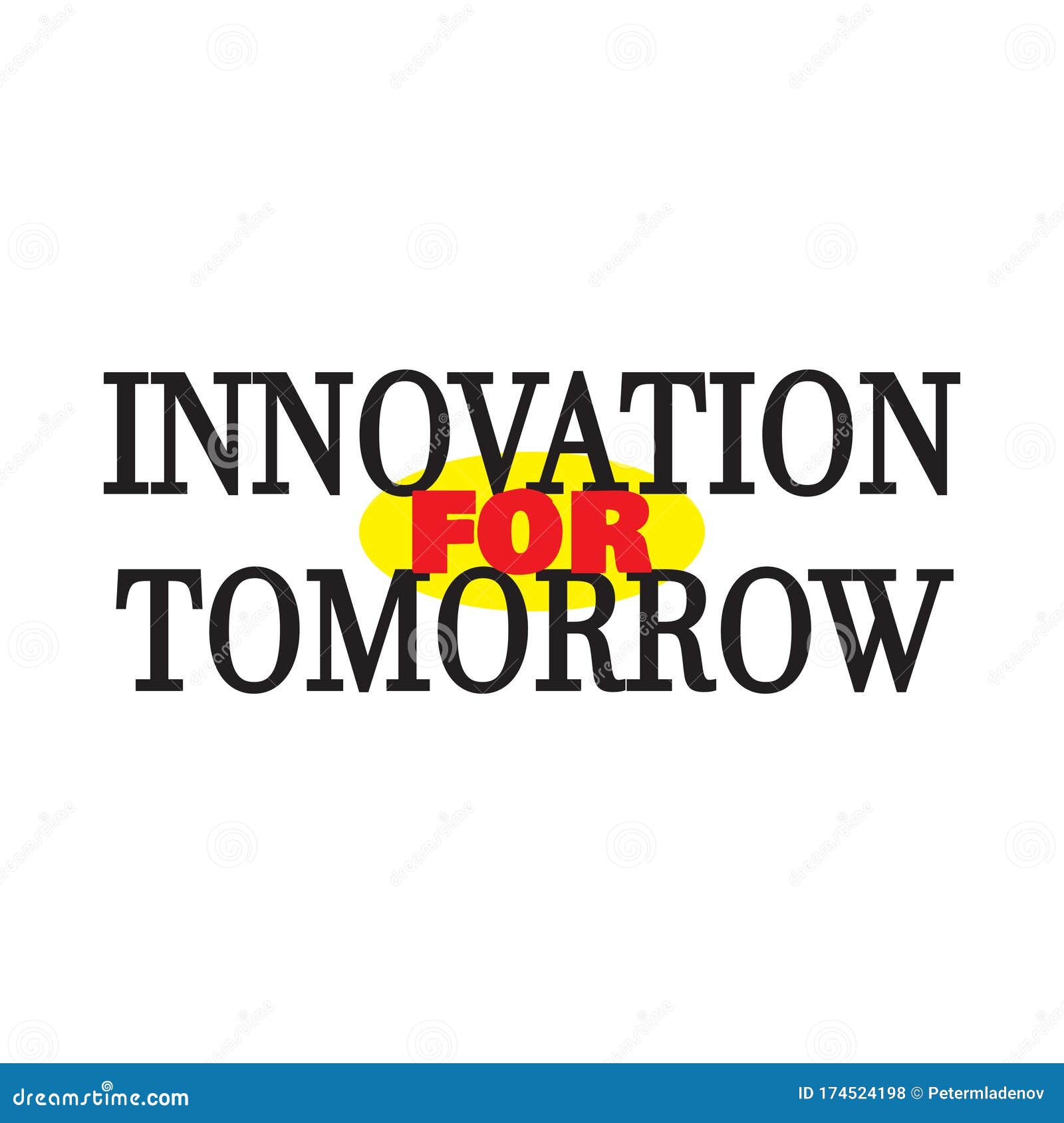 Innovation for Tomorrow - Vector Illustration Design for Banner, T ...