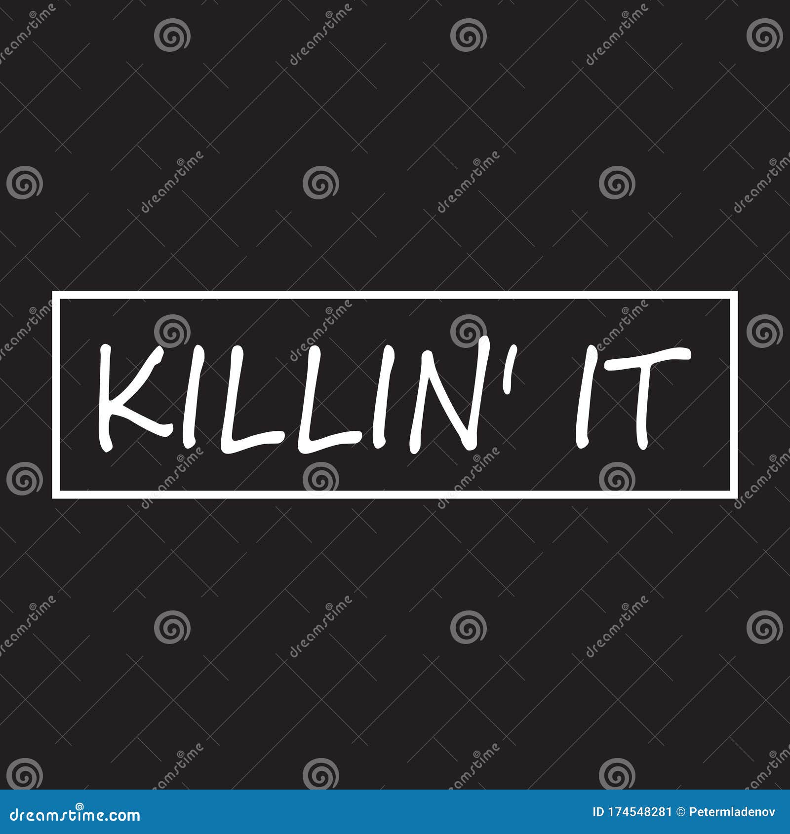 Killin` it - Vector Illustration Design for Banner, T Shirt Graphics ...