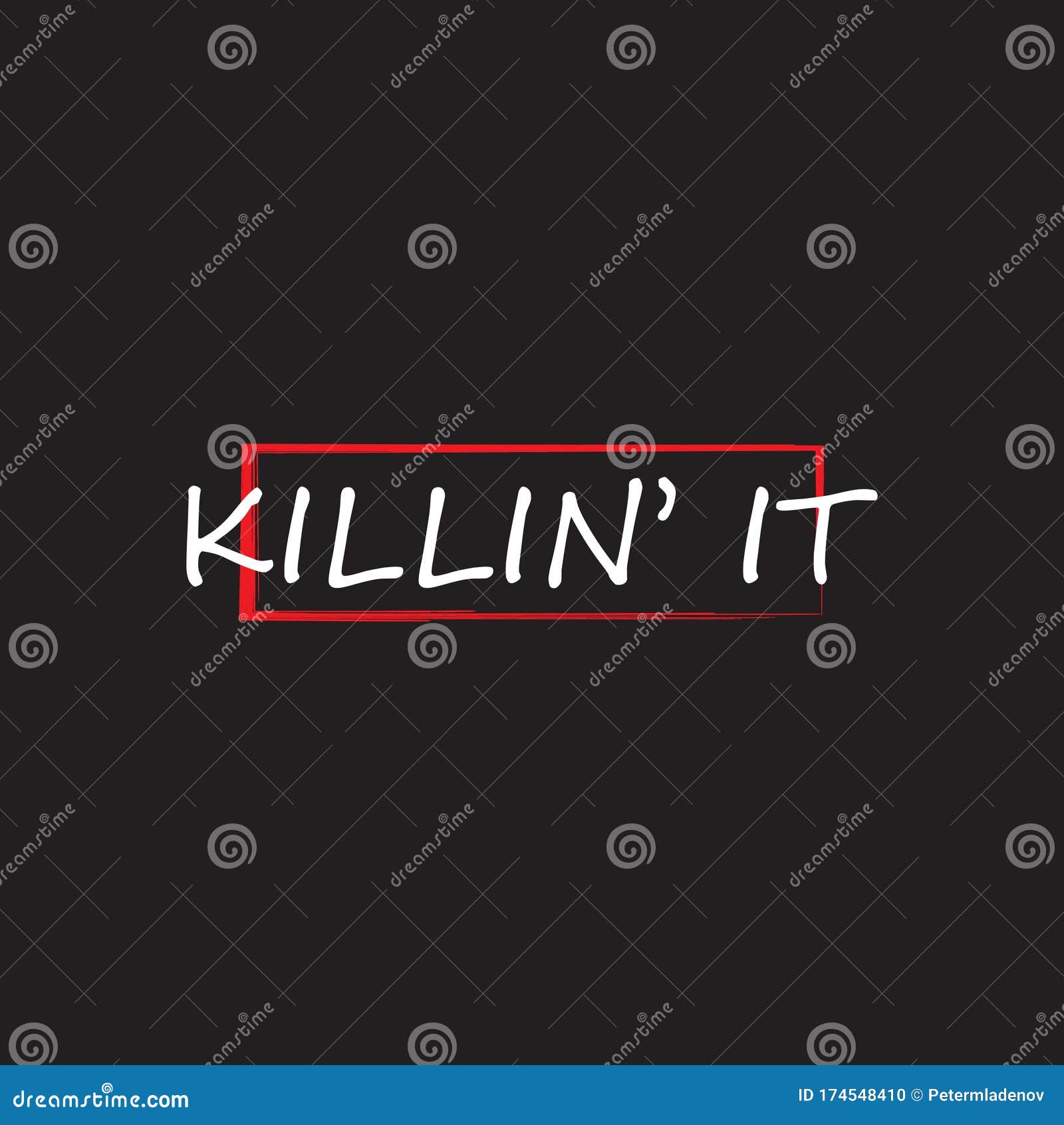 Killin` it - Vector Illustration Design for Banner, T Shirt Graphics ...