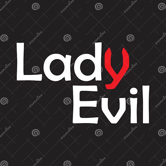 Lady Evil - Vector Illustration Design for Poster, Textile, Banner, T ...