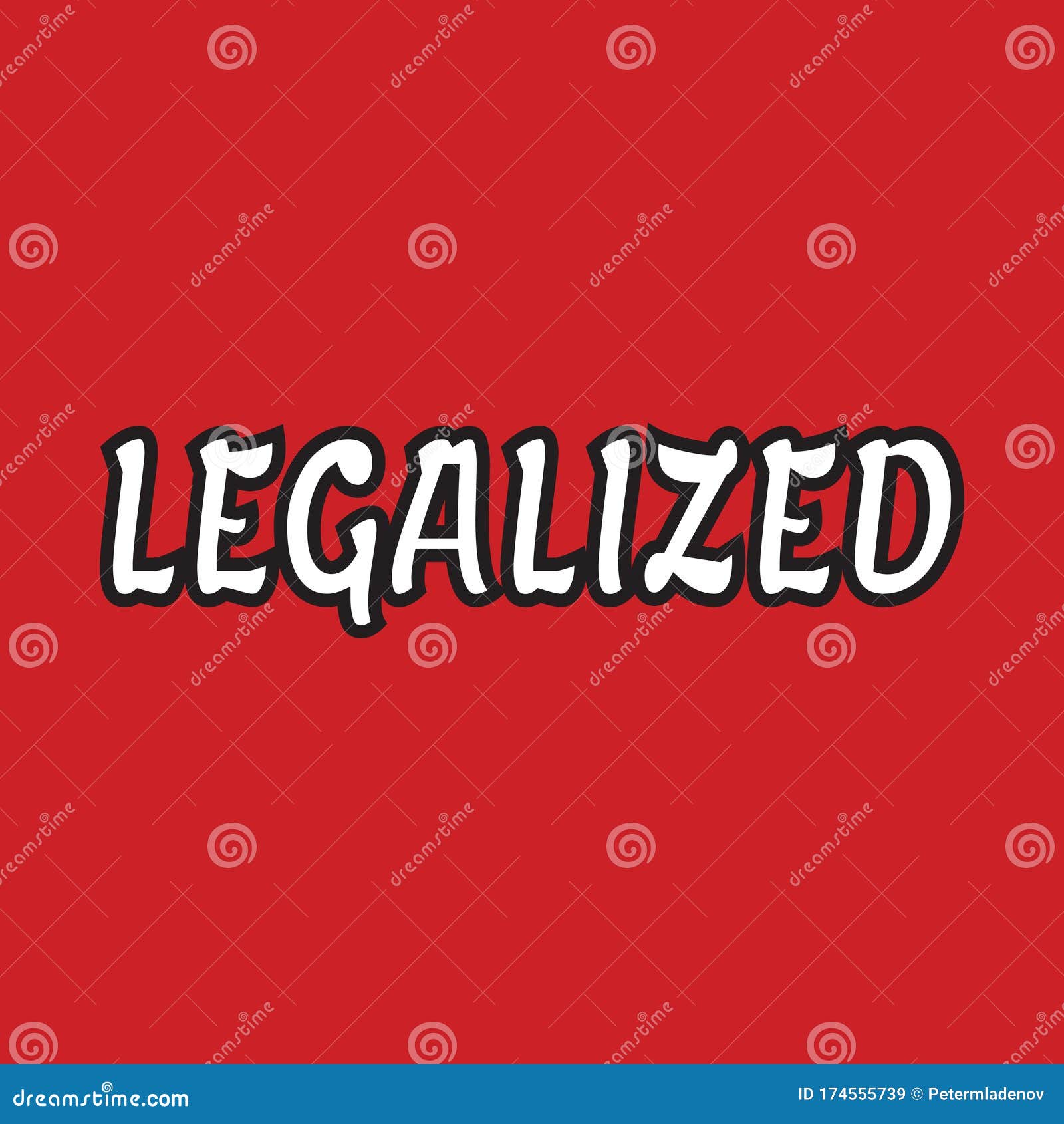 Legalized - Vector Illustration Design for Poster, Textile, Banner, T ...