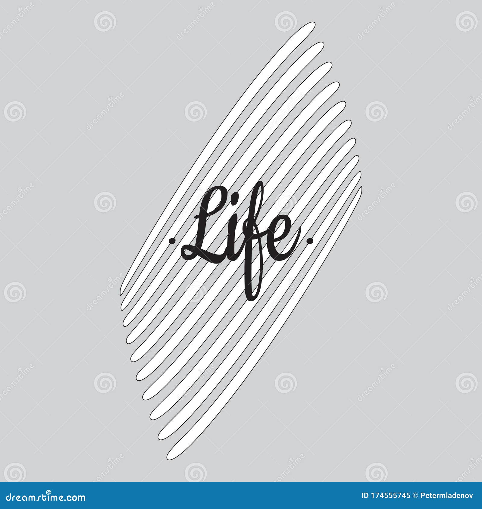 Life - Vector Illustration Design for Banner, T Shirt Graphics, Fashion ...