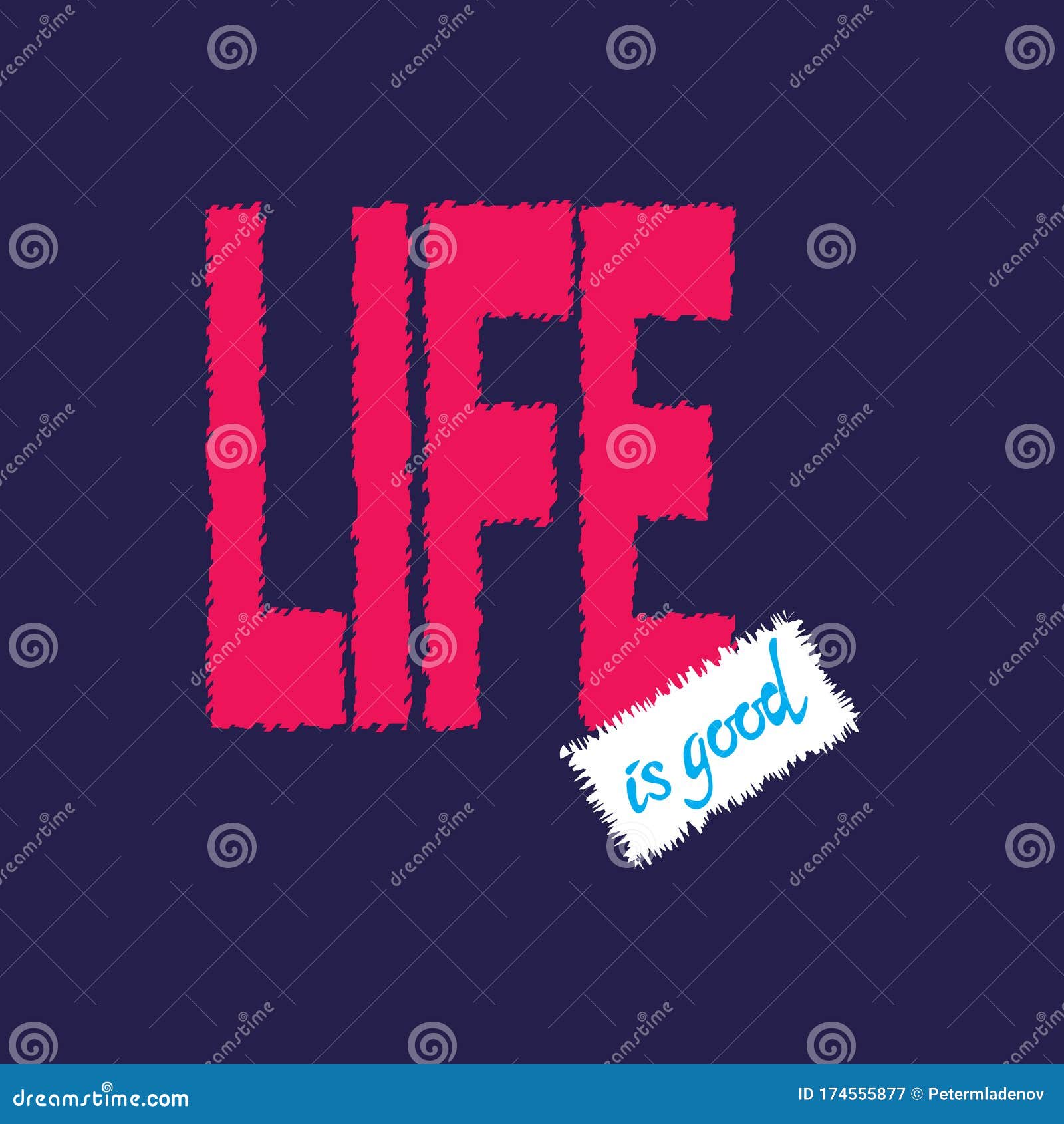 Life is Good - Vector Design for T-shirt Graphics, Banner, Fashion ...