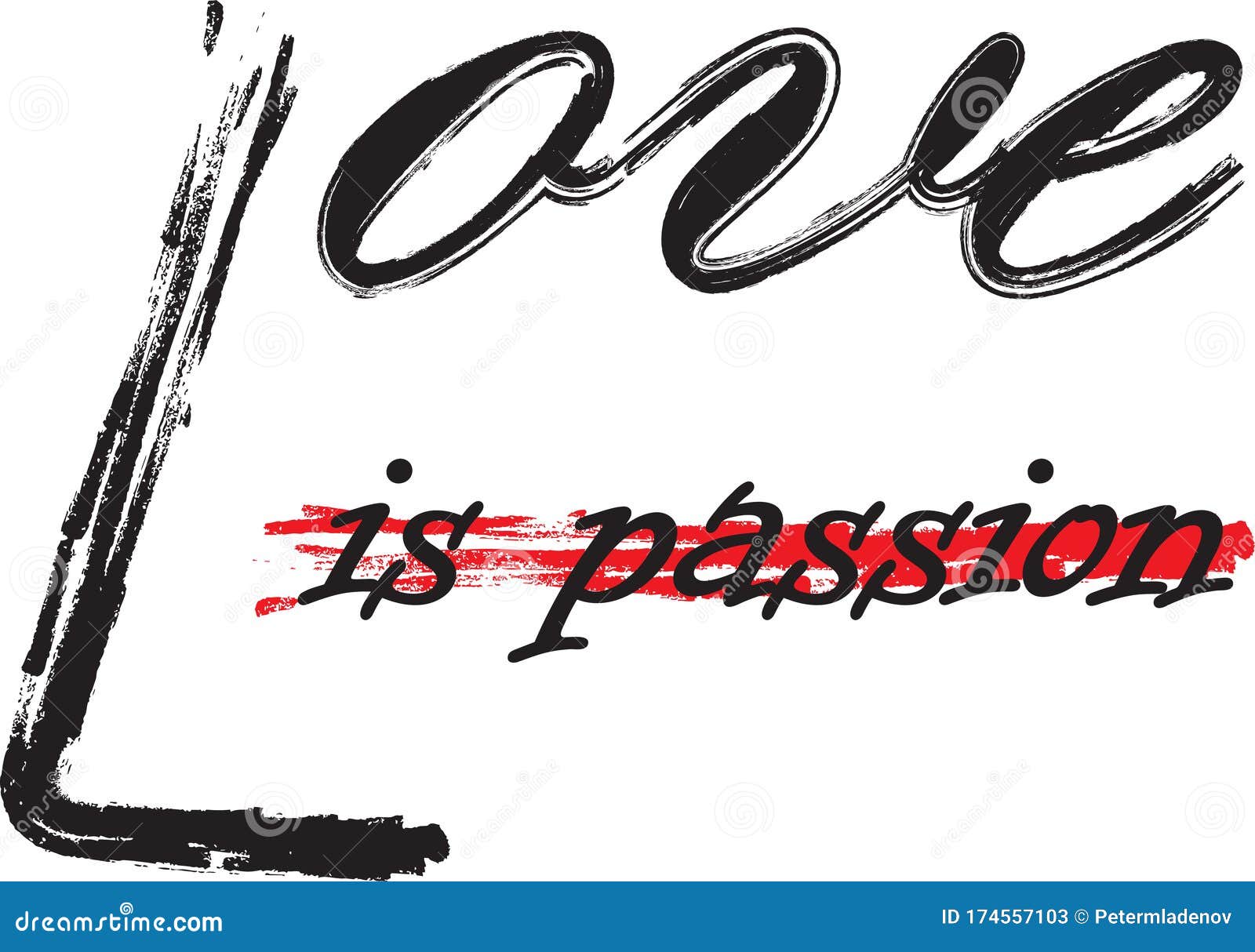 Love is Passion - Vector Illustration Design for Banner, T Shirt ...