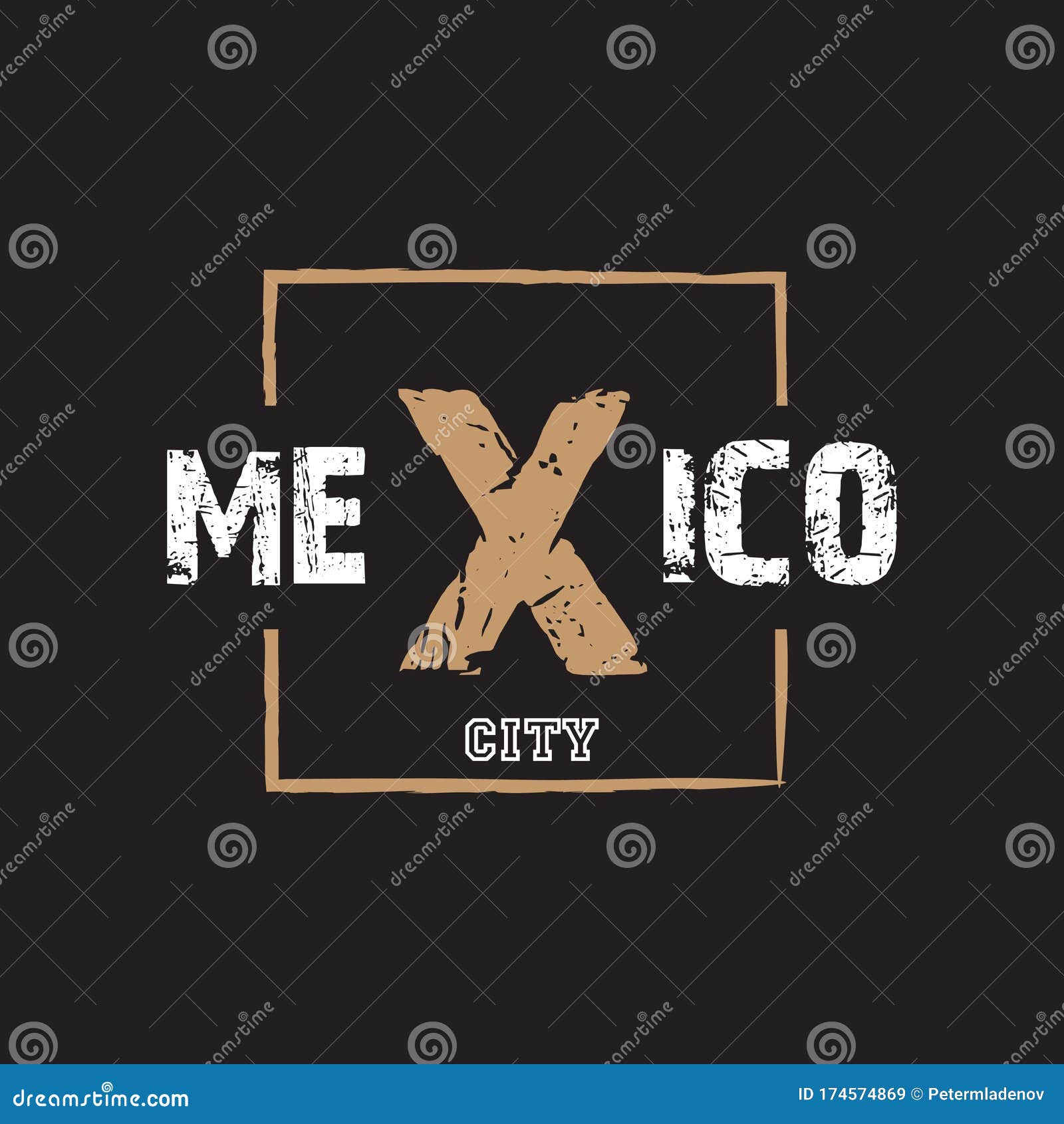 Mexico City - Vector Illustration Design for Banner, T Shirt Graphics ...