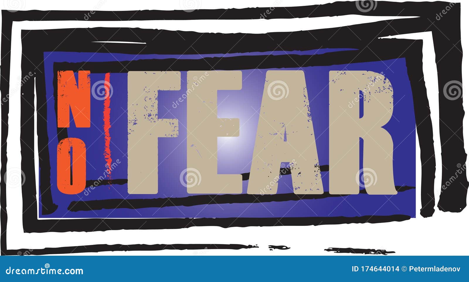 NO FEAR - Vector Illustration Design for Banner, T-shirt Graphics ...