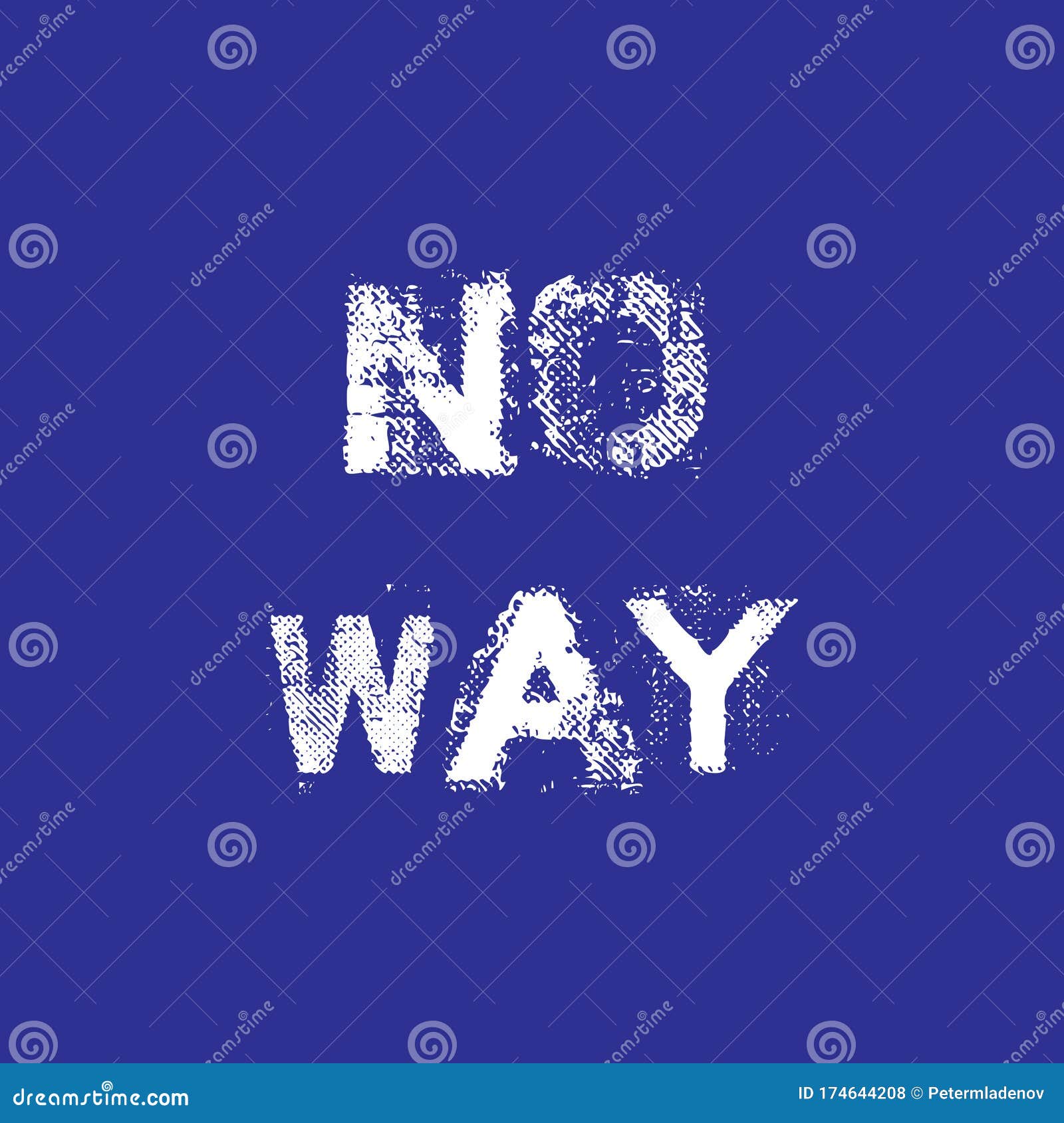 No Way - Vector Illustration Design for Banner, T Shirt Graphics ...