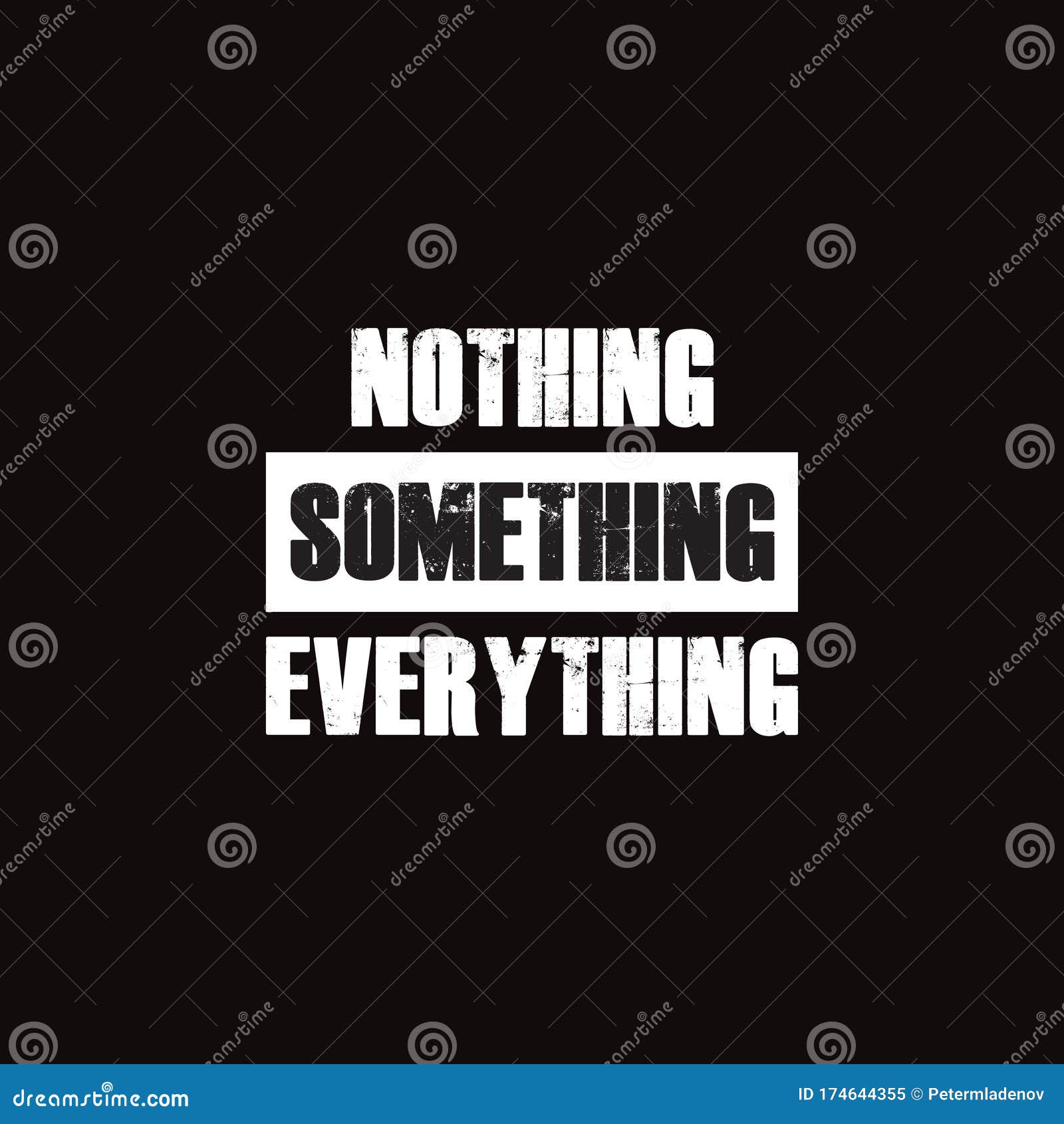 Nothing Something Everything - Vector Illustration Design for Banner, T ...