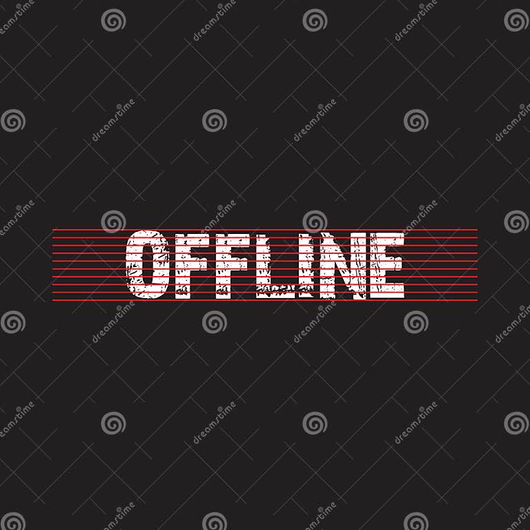 Offline - Vector Illustration Design for Banner, T-shirt Graphics ...