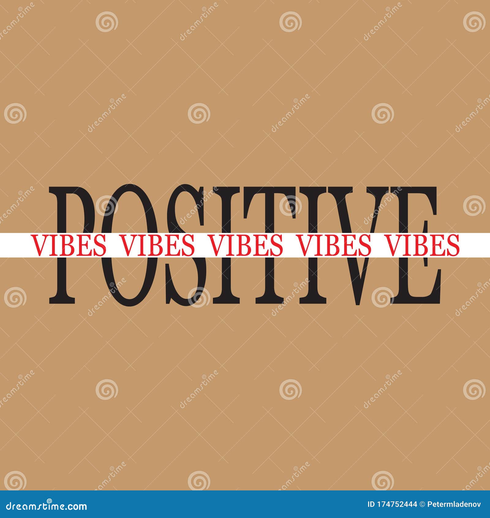 Positive Vibes - Vector Illustration Design for Banner, T Shirt ...