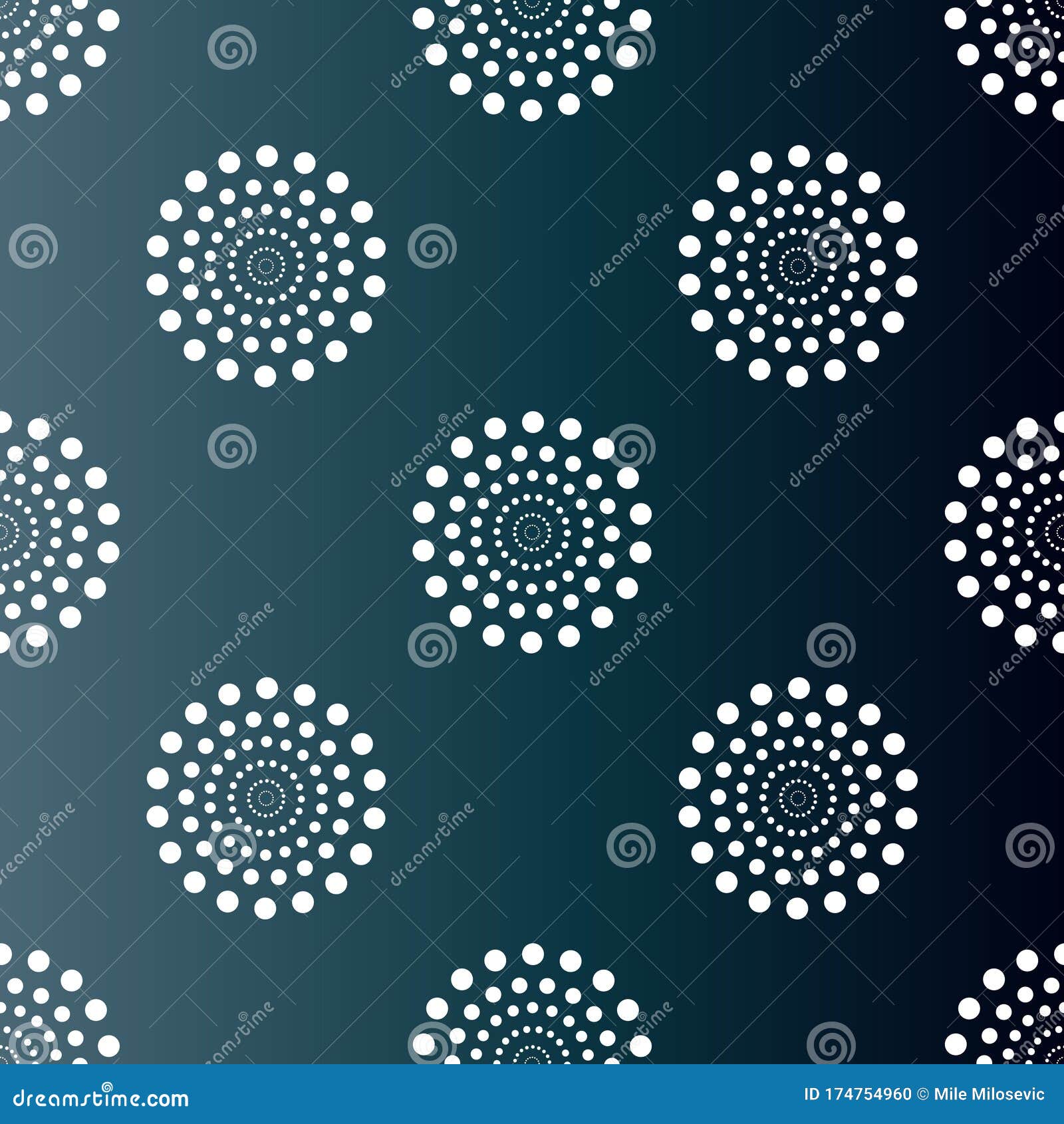 Abstract Dotted Circles. Dots in Circular Form. Circles and Dots ...